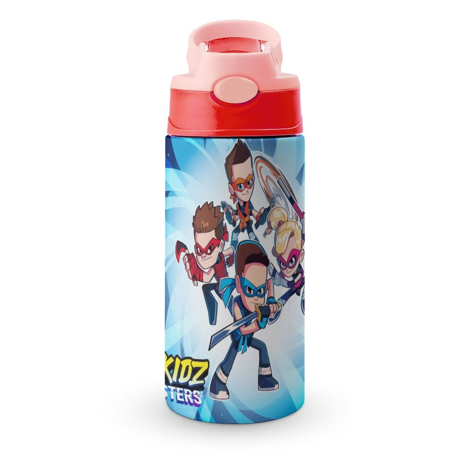 Ninja Kidz Kids Water Bottle with Silicone Straw And Spill-Proof Lid ...