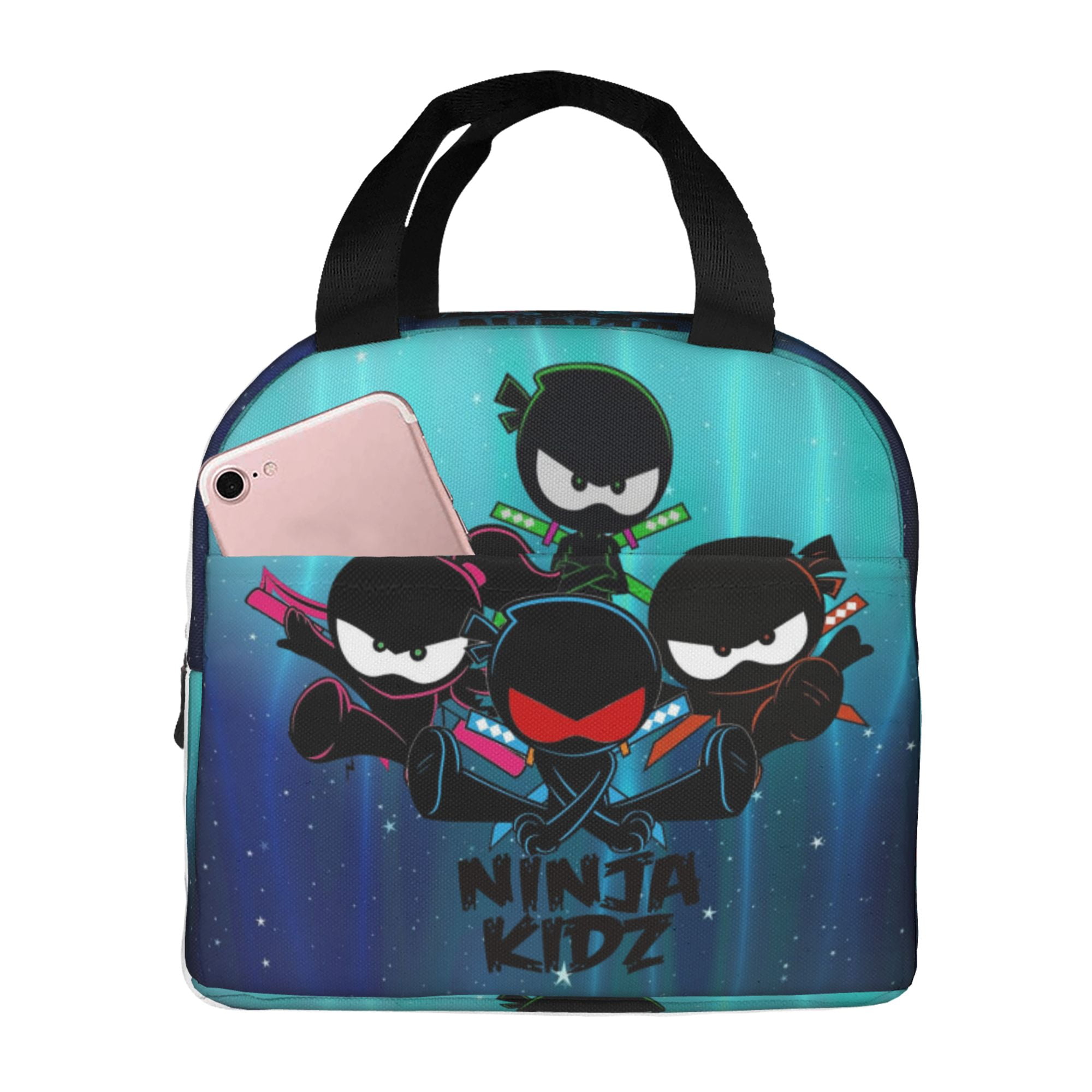 Ninja Kidz Lunch Bag Tote Bag Insulated Lunch Box Picnic Beach Fishing ...