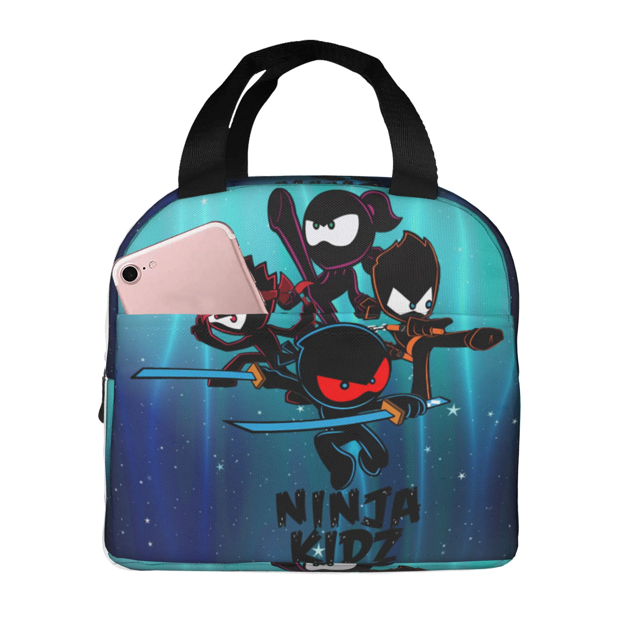 Ninja Kidz Lunch Bag Tote Bag Insulated Lunch Box Picnic Beach Fishing ...