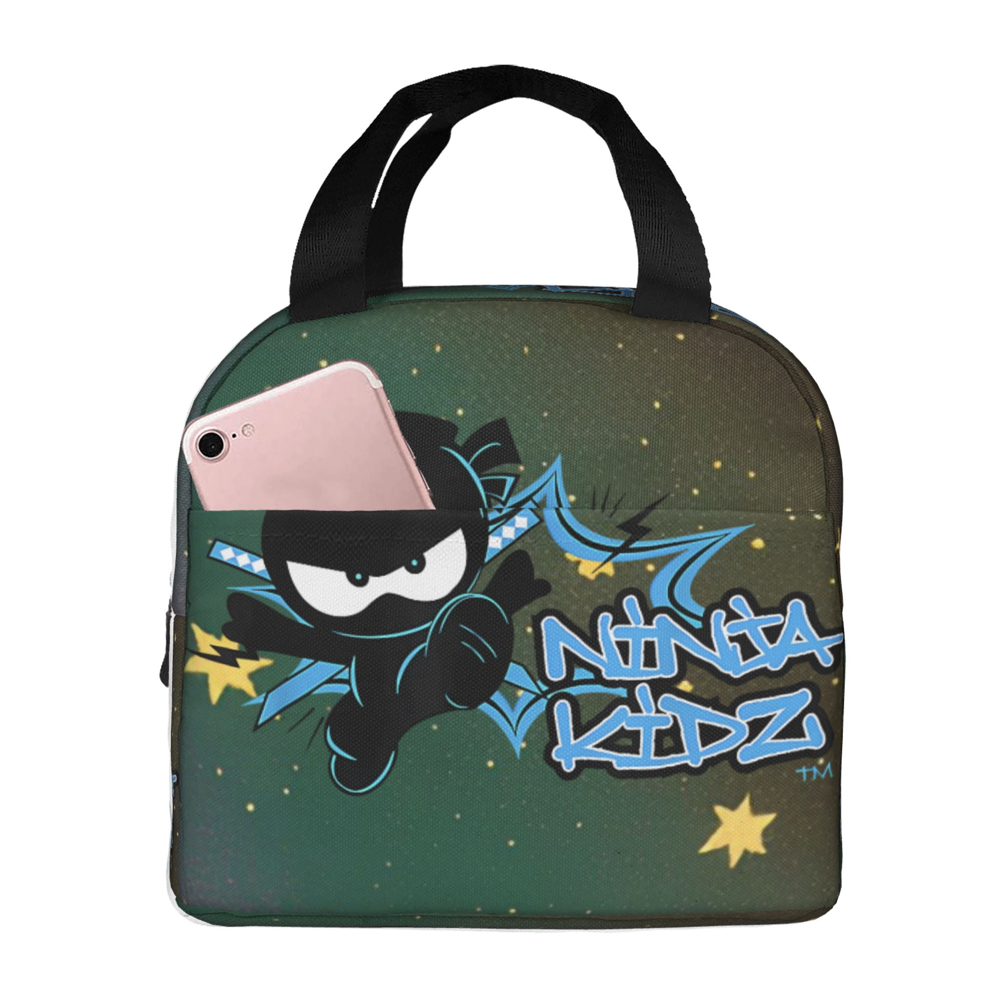 Ninja Kidz Lunch Bag Tote Bag Insulated Lunch Box Picnic Beach Fishing ...