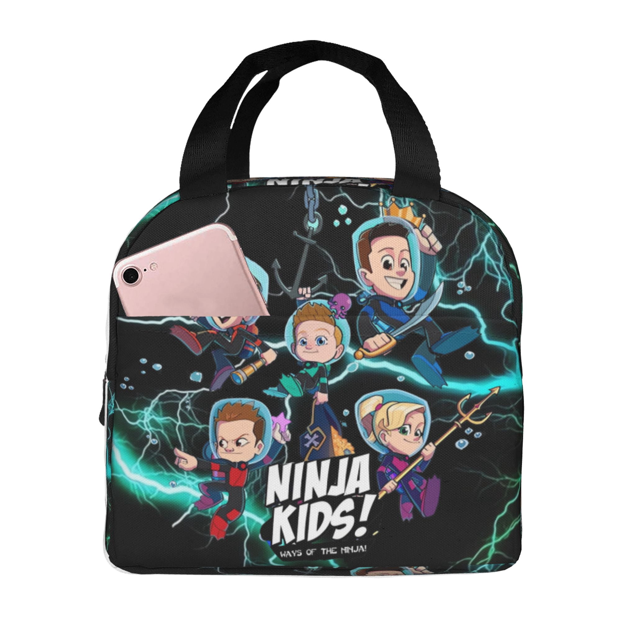 Ninja Kidz Lunch Bag Tote Bag Insulated Lunch Box Picnic Beach Fishing ...