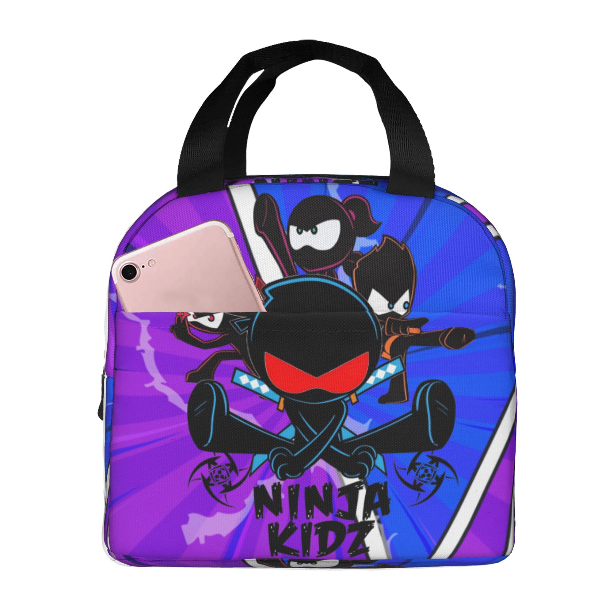 Ninja Kidz Lunch Bag Tote Bag Insulated Lunch Box Picnic Beach Fishing ...