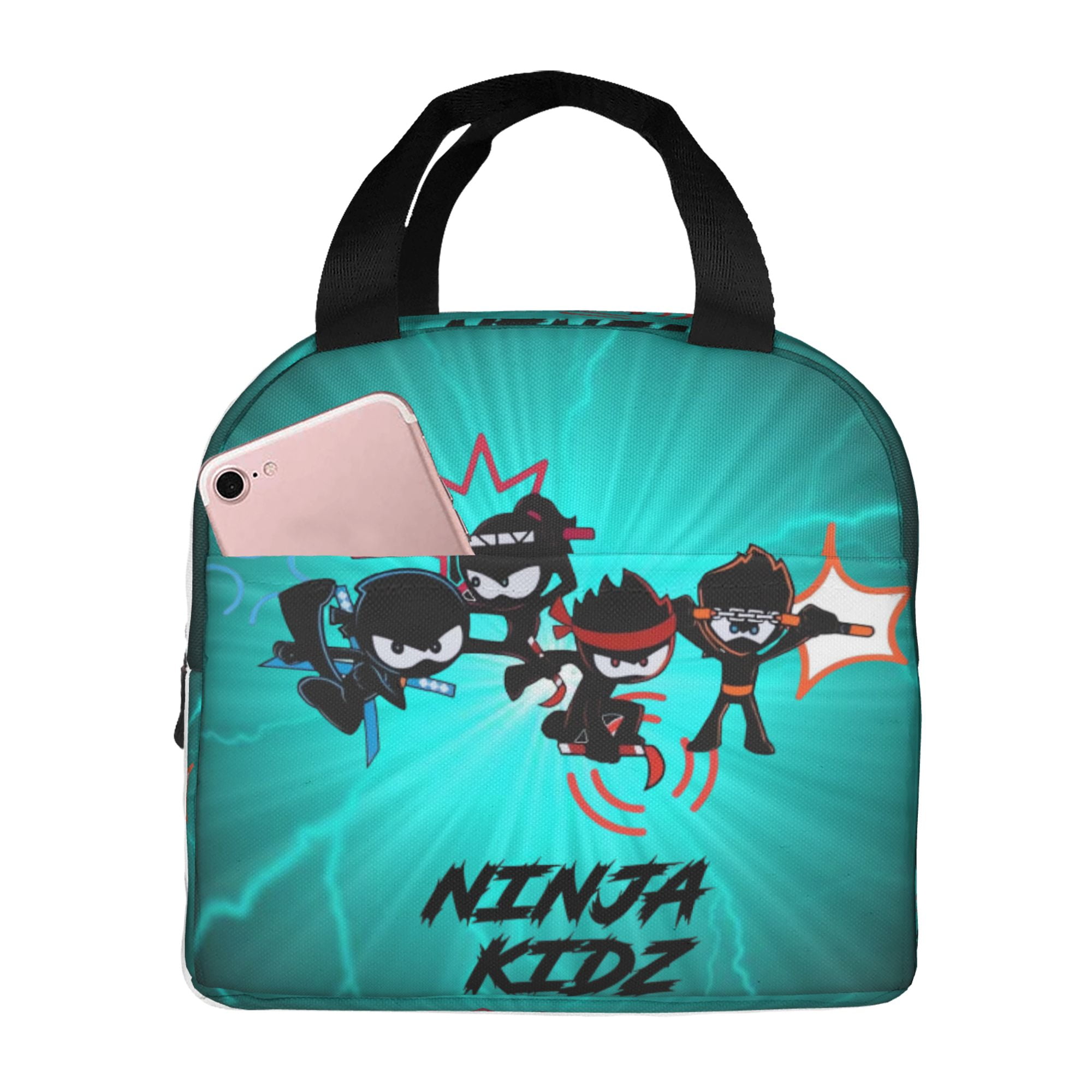 Ninja Kidz Lunch Bag Tote Bag Insulated Lunch Box Picnic Beach Fishing ...