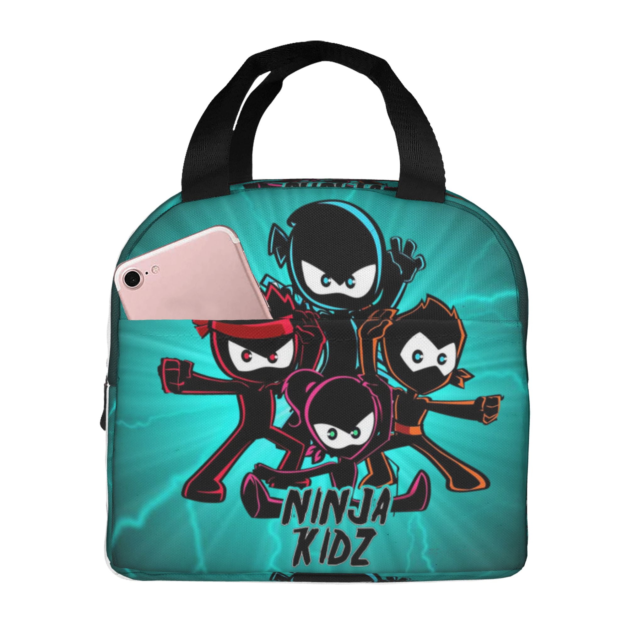 Ninja Kidz Lunch Bag Tote Bag Insulated Lunch Box Picnic Beach Fishing ...
