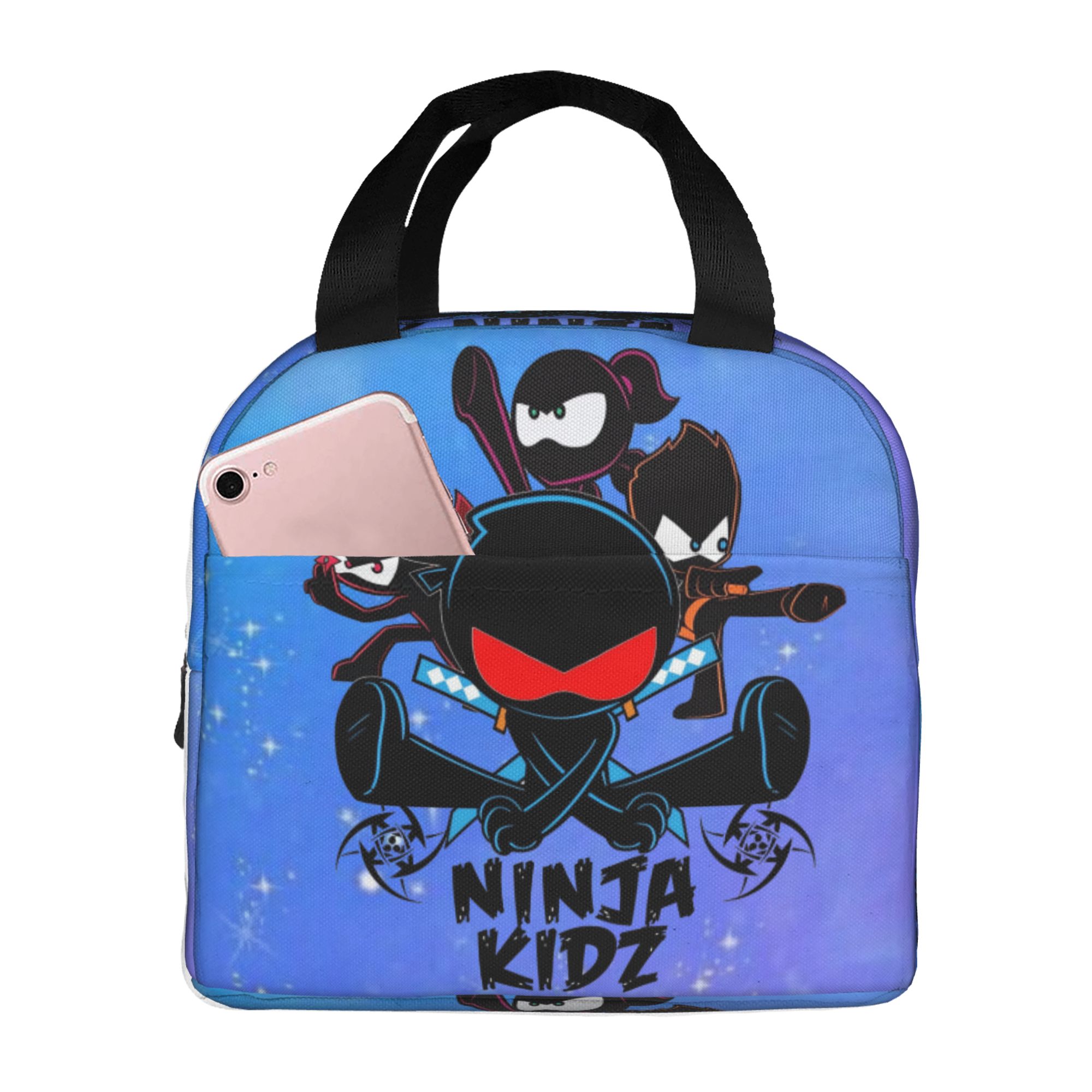 Ninja Kidz Lunch Bag Tote Bag Insulated Lunch Box Picnic Beach Fishing ...