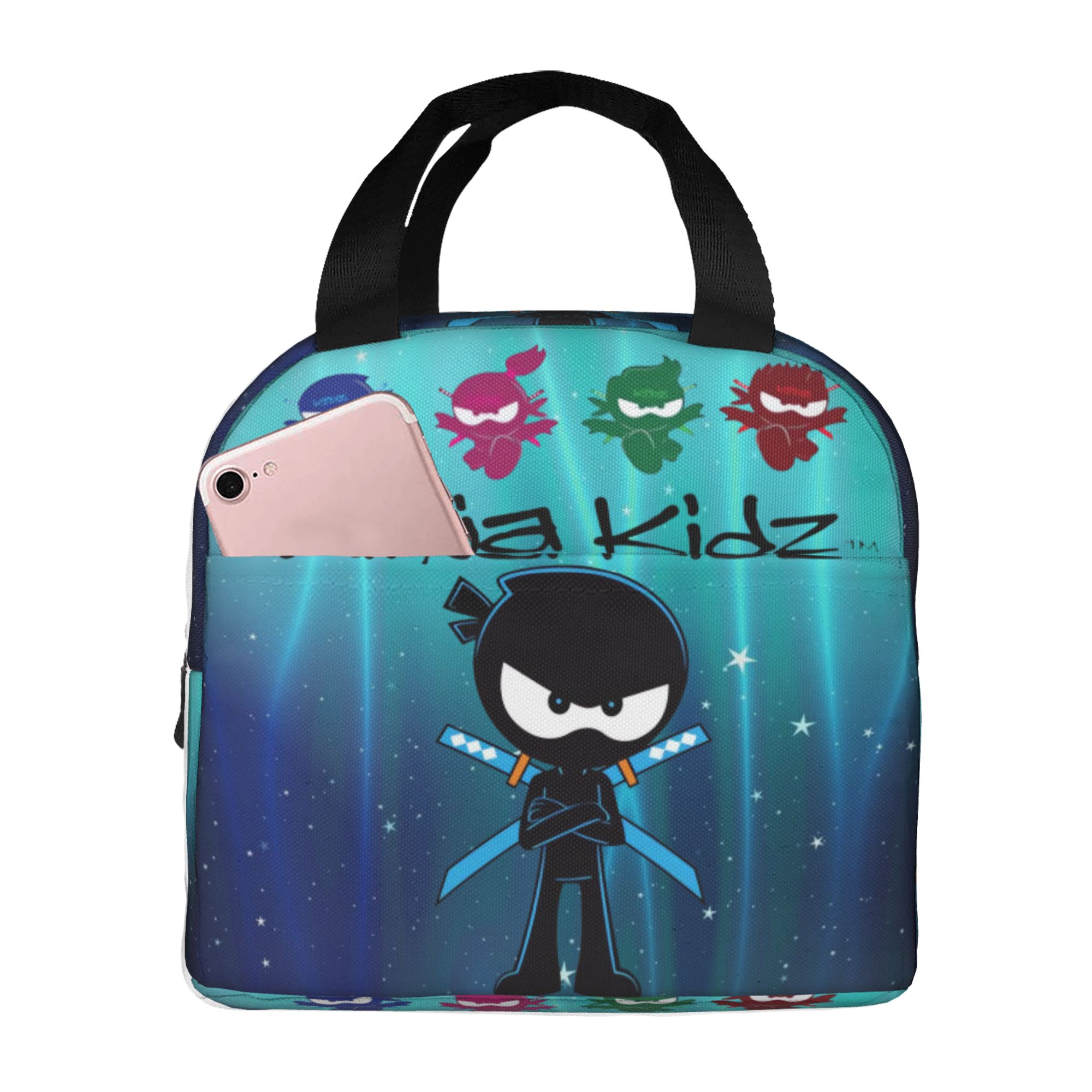 Ninja Kidz Lunch Bag Tote Bag Insulated Lunch Box Picnic Beach Fishing ...