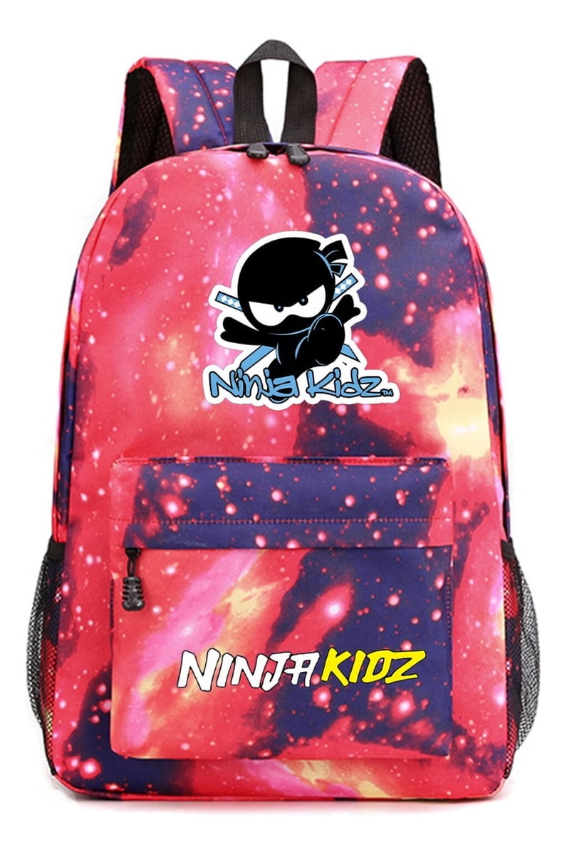 Ninja Kidz Red Galaxy Cosmic Burst Backpack, Nebula Space Theme Laptop ...