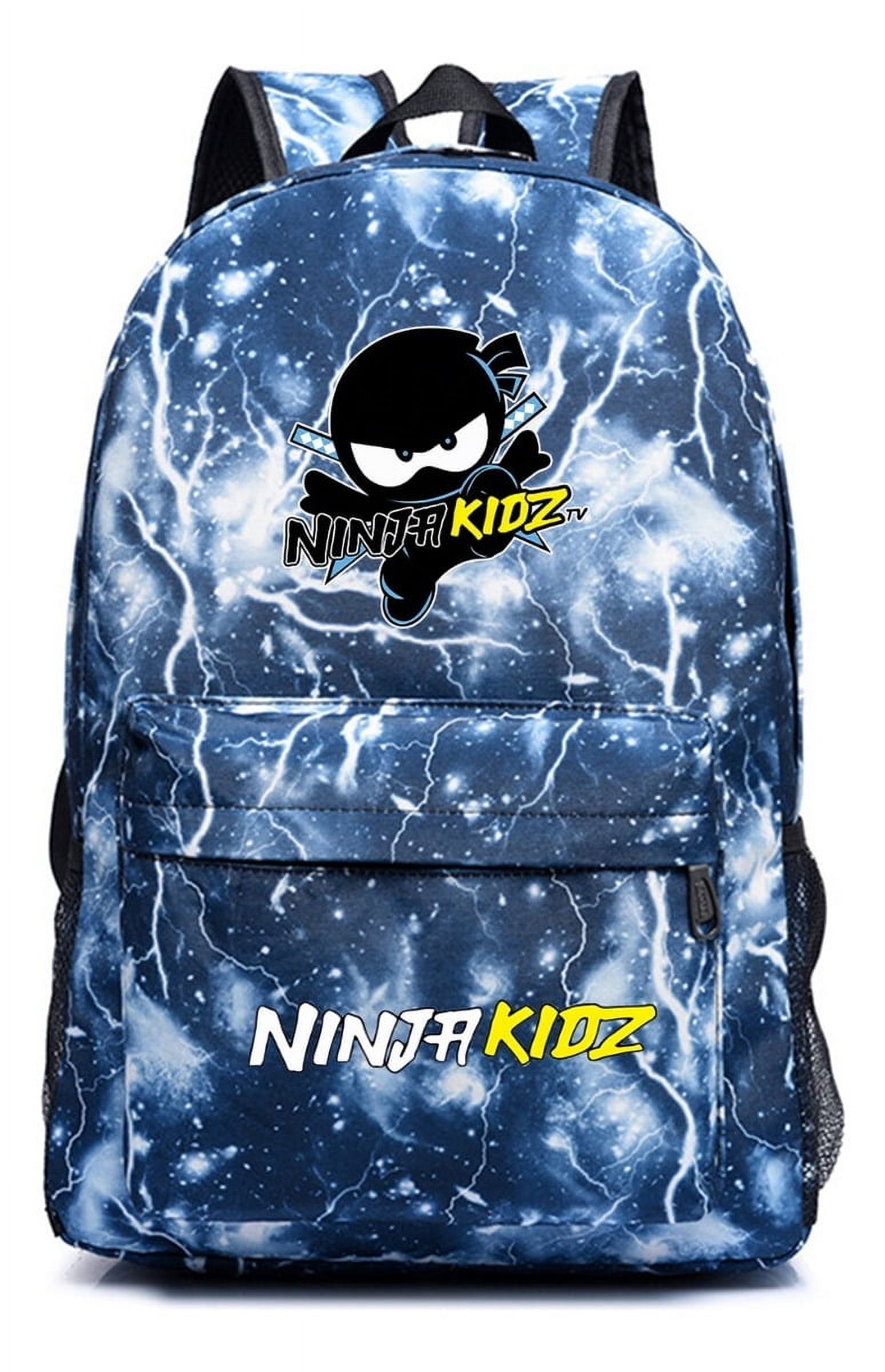 Ninja Kidz Starry Lightning Blue Backpack, Lightweight Anime Laptop ...