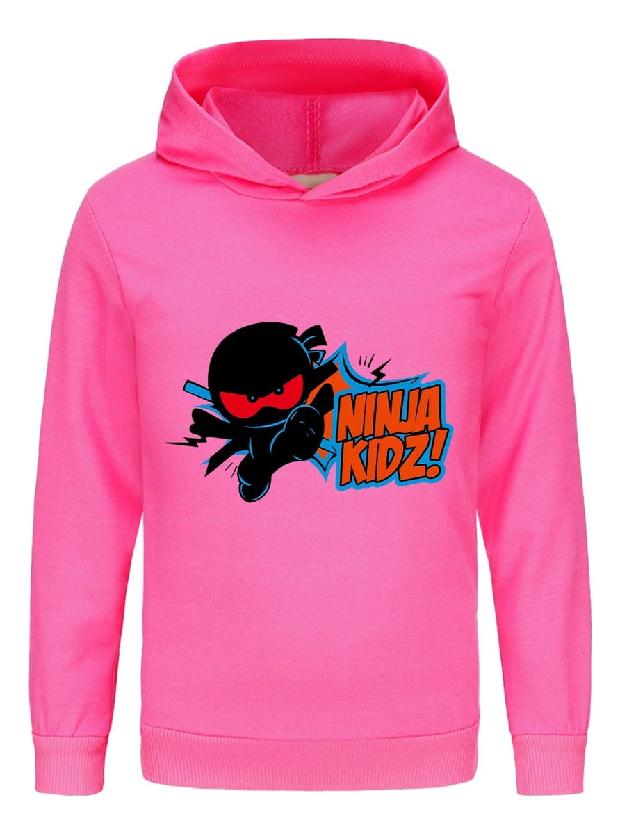 Ninja Kidz Youth Hoodie – Kids Sweatshirt with Colorful Print, Boys ...
