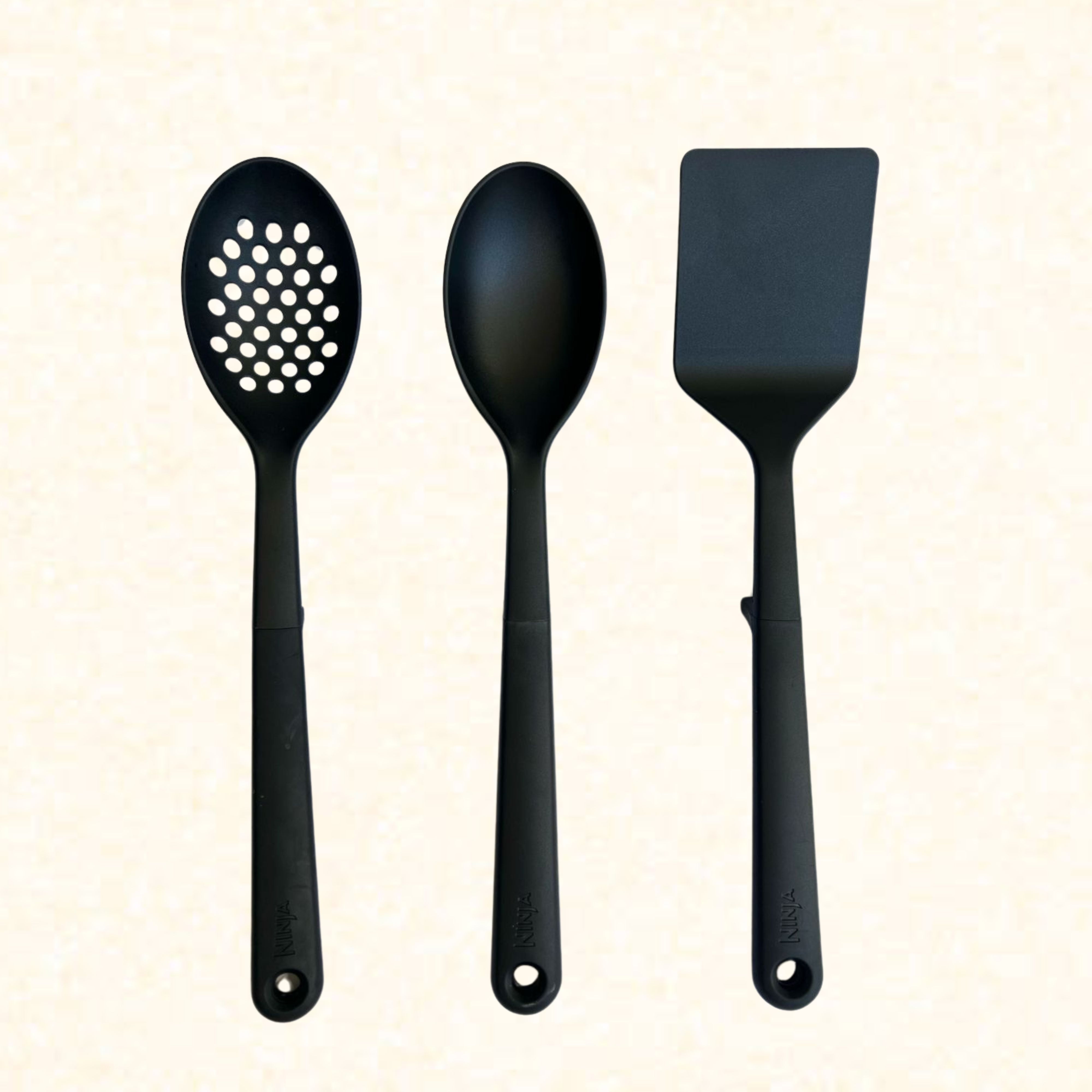 Ninja Kitchen Utensil Set, 3 Pieces, Nonstick-Safe, Nylon Cooking Tools ...