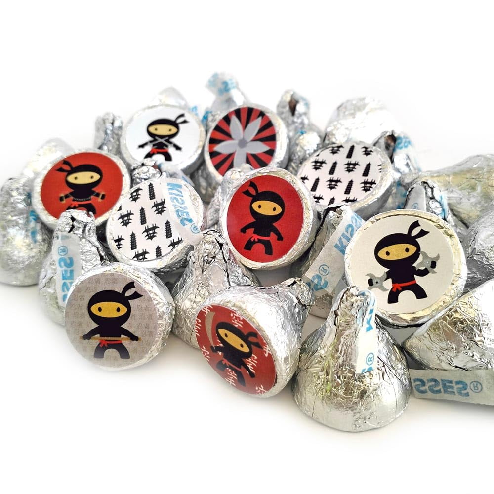 Ninja Labels for Hershey's IFF17 Kisses Chocolates by Adore By Nat ...