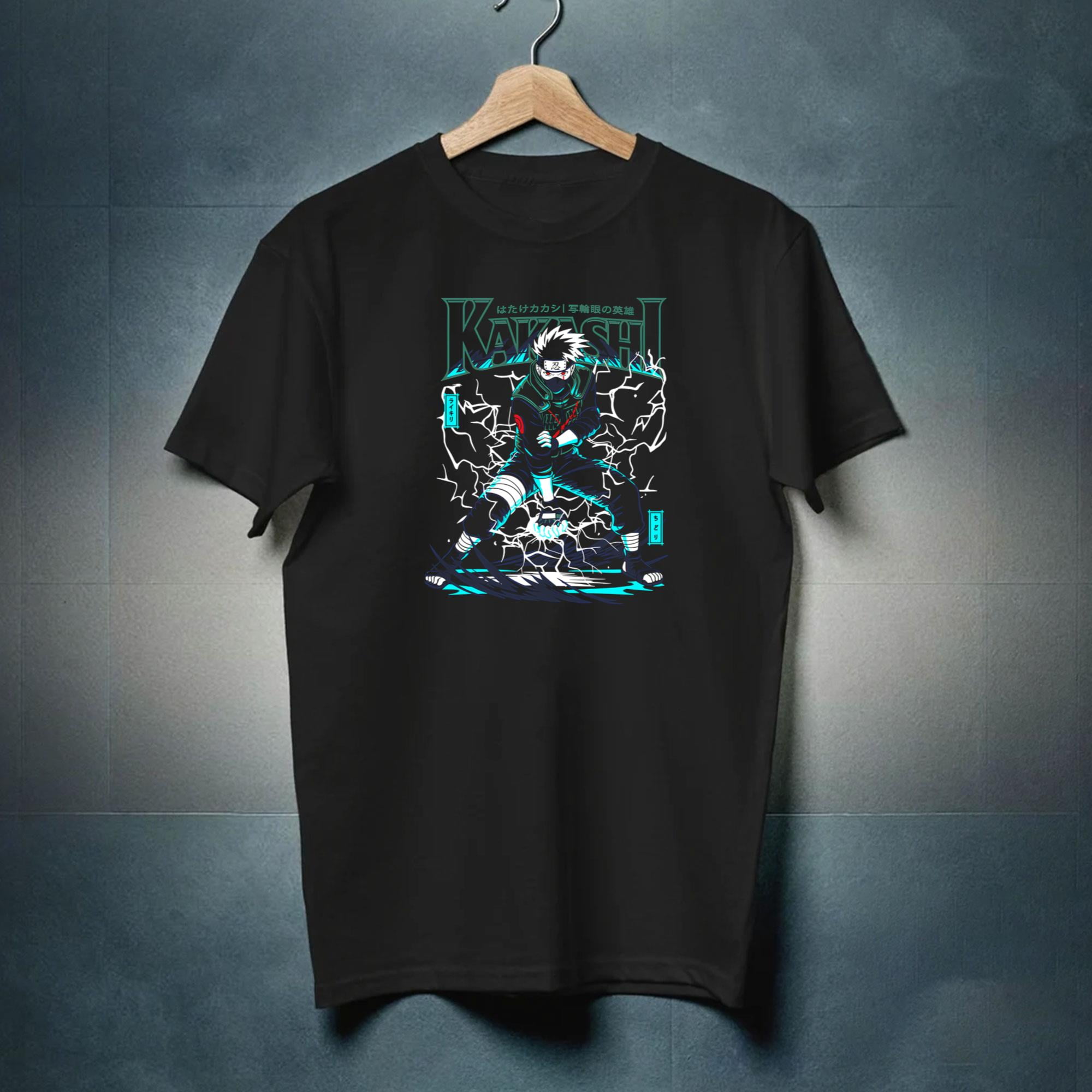 Ninja Lightning Graphic Shirt, Retro Fantasy Fan Tee - Walmart.com