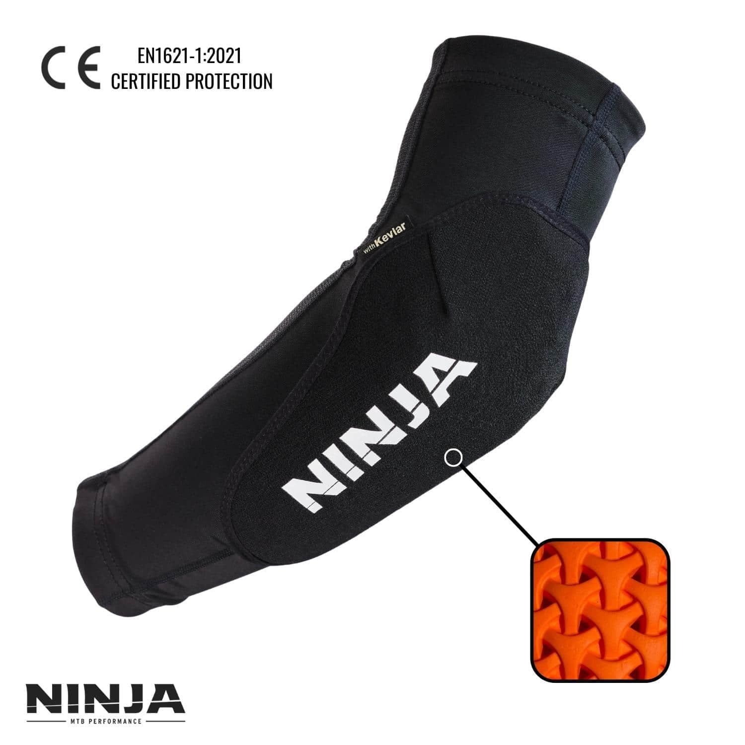 Ninja MTB Speed King Elbow Pad - Lightweight BMX and Mountain Bike ...