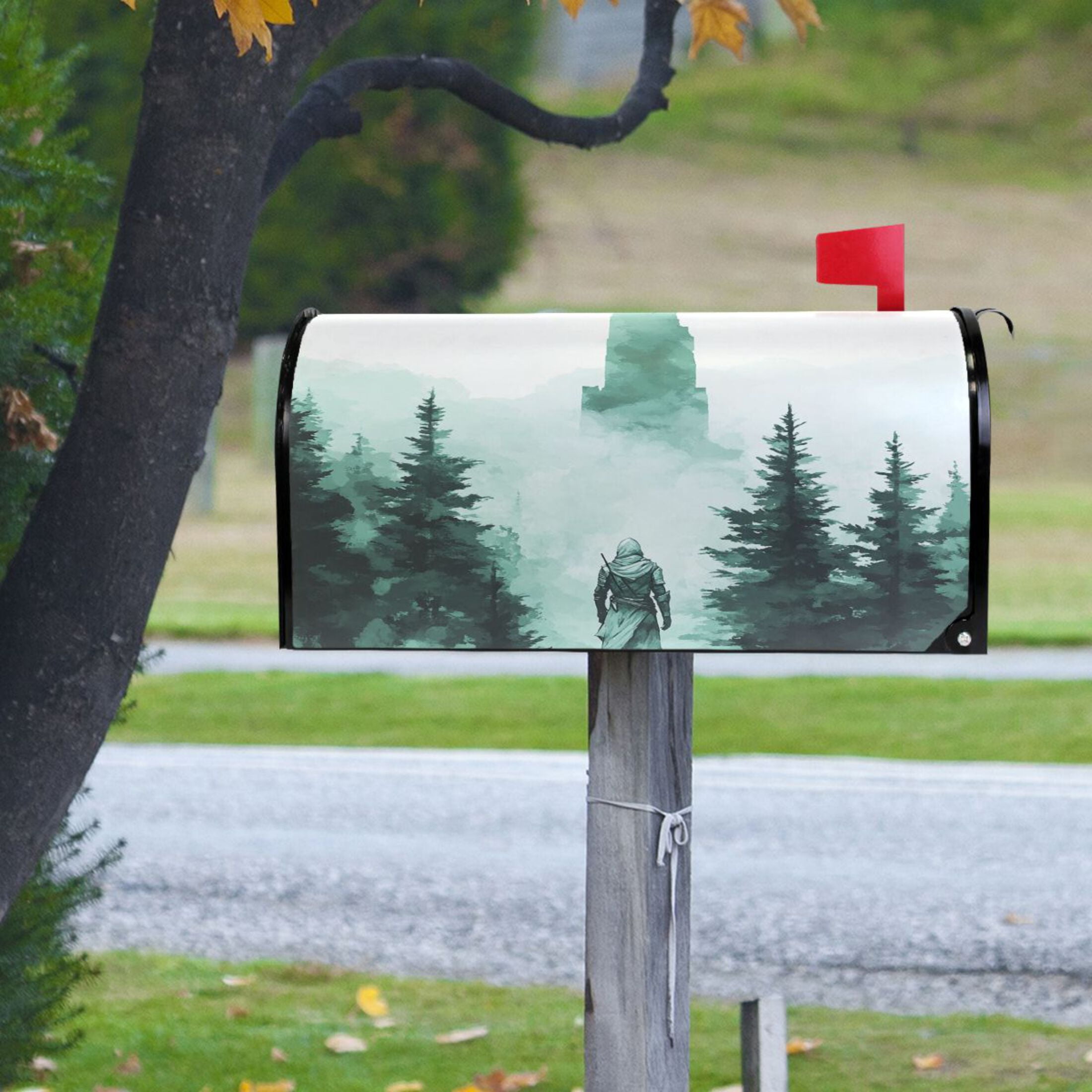 Ninja Magnetic PVC Mailbox Cover, 20.7" x 18" Standard, Waterproof UV ...