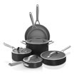 NuWave 12-Piece Non-Stick Cookware Set, Pots and Pans for All Stove ...