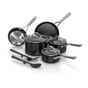 Thyme & Table 16-Piece Tri-Ply Non-Stick Etch-Tech Cookware & Utensil ...