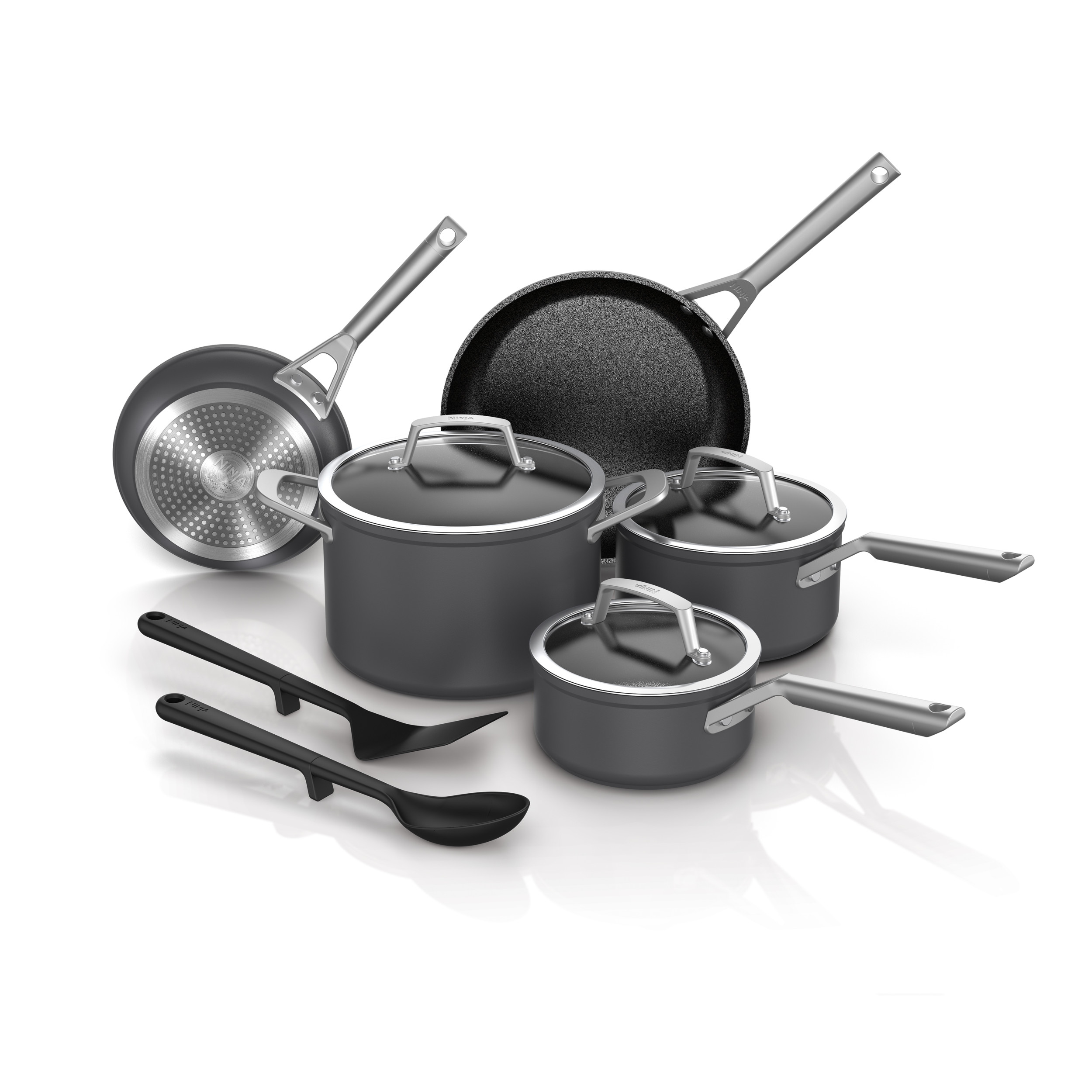 Calphalon Premier Space-Saving Hard-Anodized Nonstick Cookware, 10 ...