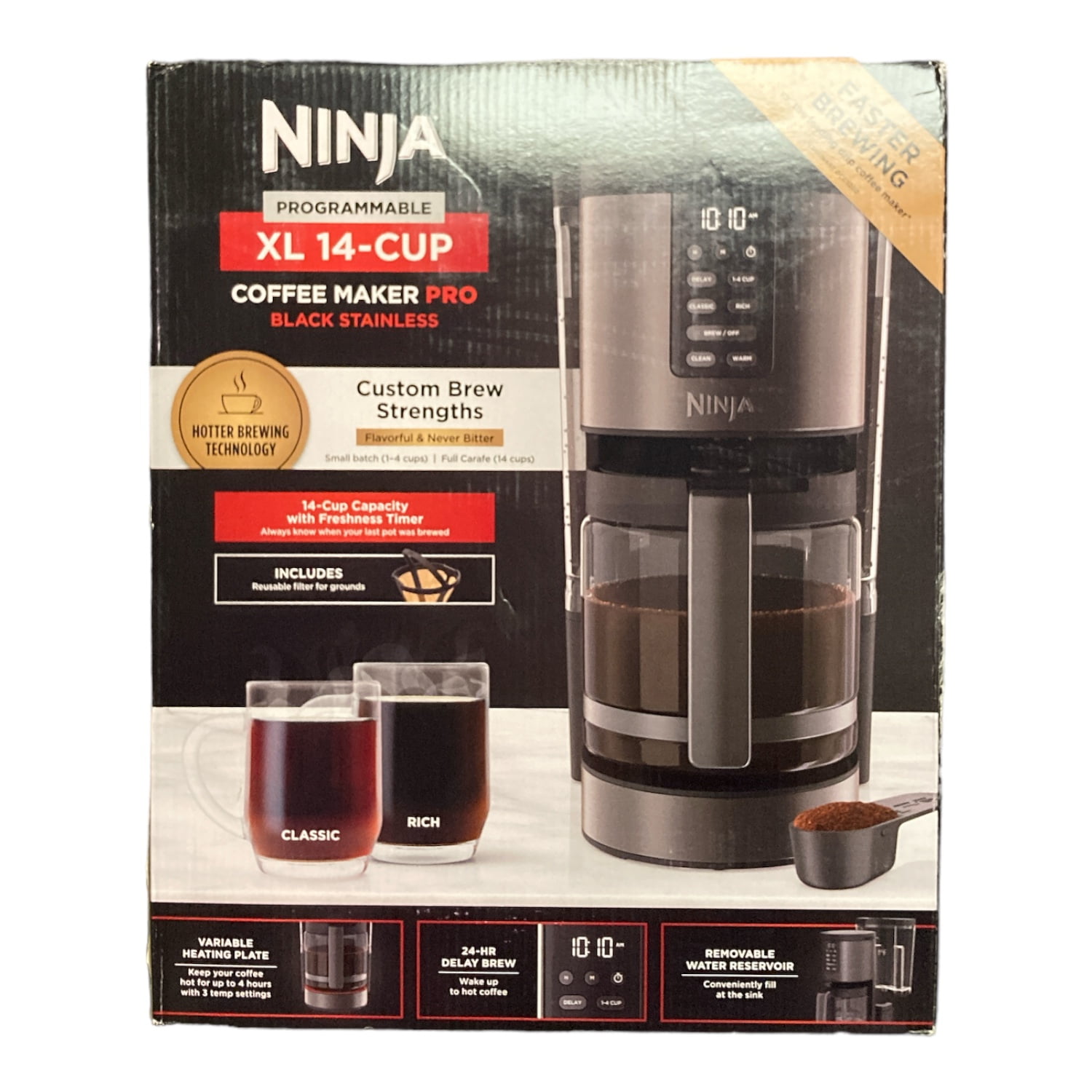 Ninja Programmable XL 14-Cup Coffee Maker PRO with Reusable Filter ...