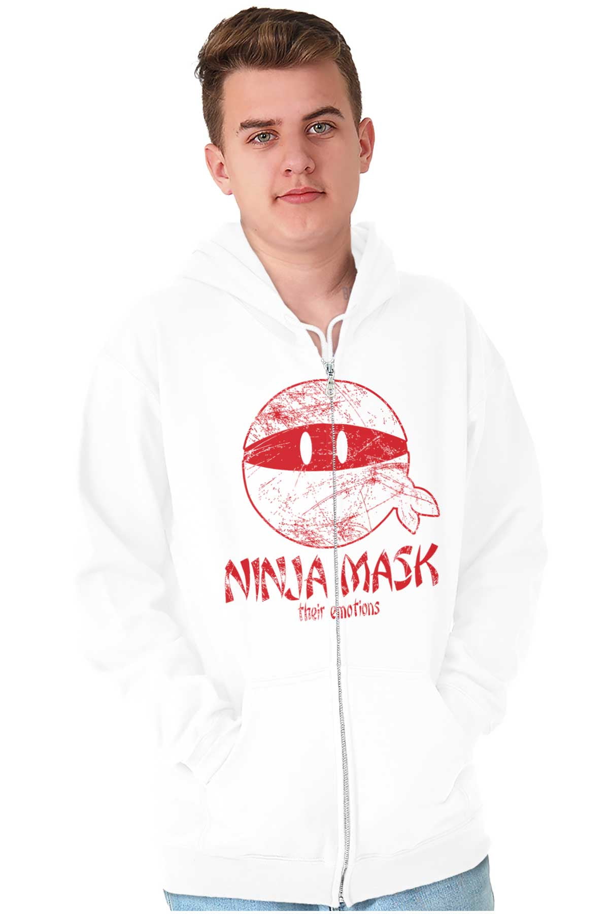 Ninja Samurai Japan Sneaky Stealthy Zip Up Hoodie Men's Women's Brisco ...