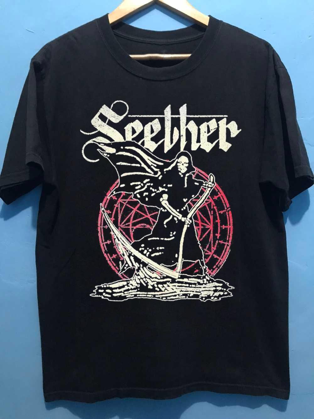NEW Seether Band Short Sleeve Cotton Black All Size S-4XL Shirt ...