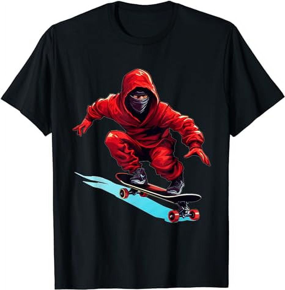 Ninja Skater - Skateboard Skateboarder Skateboarding T-Shirt - Walmart.com