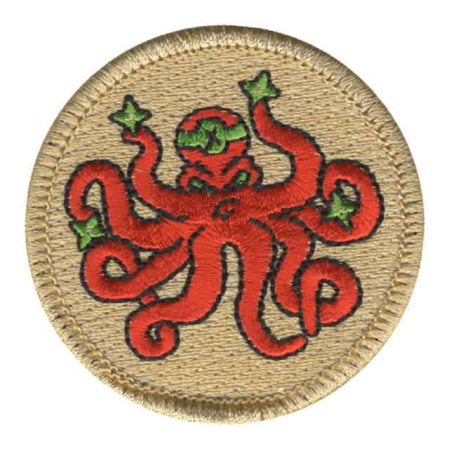 Ninja Squid Patrol Patch (Sew-on) - ClassB - Walmart Business Supplies