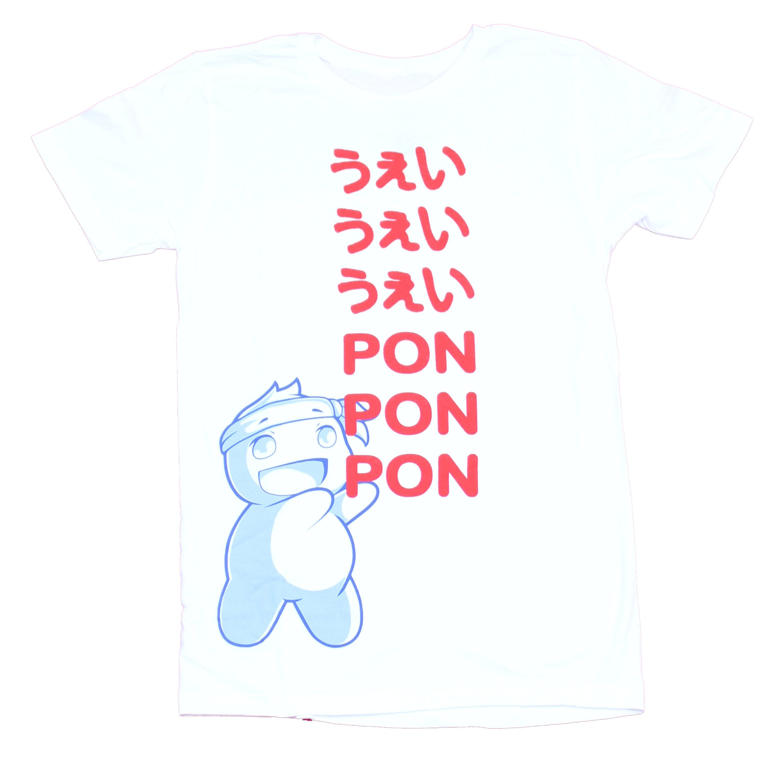 Ninja Streamer Mens T-Shirt - Pon Pon Pon Cutie Ninja Image (Medium ...