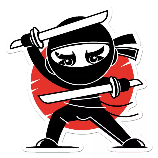 Ninja Swords Sticker Phone Decal Water Bottle Stickers Car Decals ...