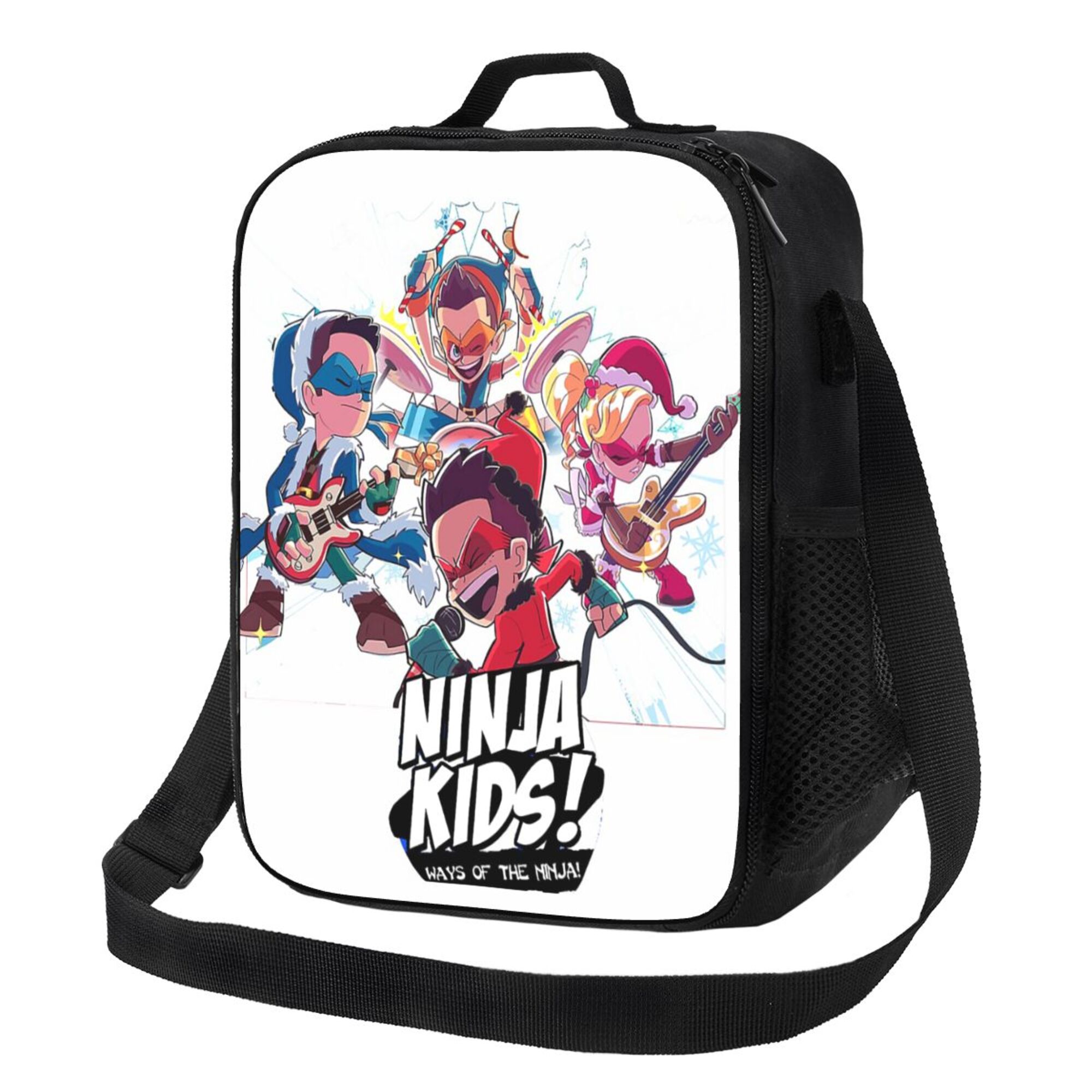 Ninja TV Kidz Reusable Lunch Bag Cooler Tote Bag Adjustable Shoulder ...