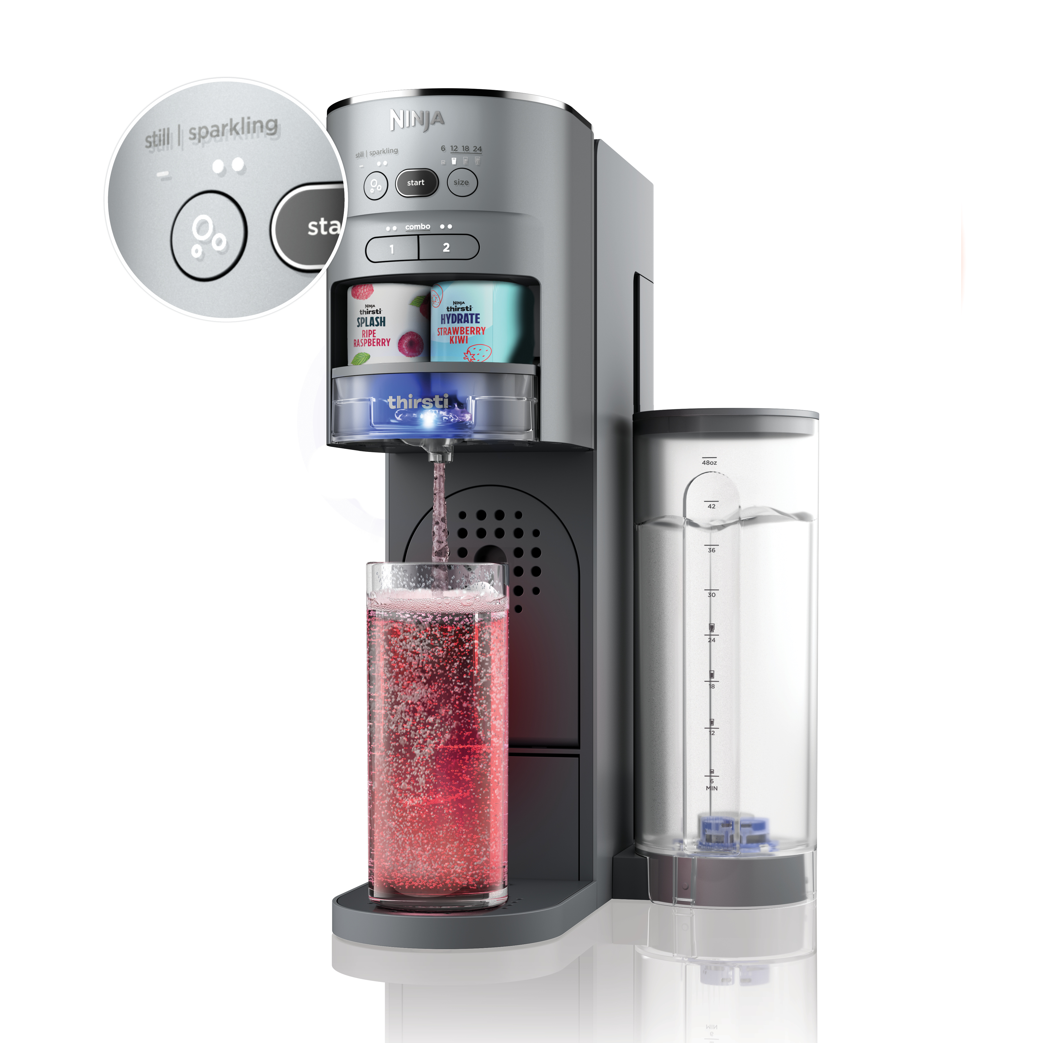 Drinkpod Soda Maker, Fizzy Sparkling Water & Fizzpod Soda Maker with ...