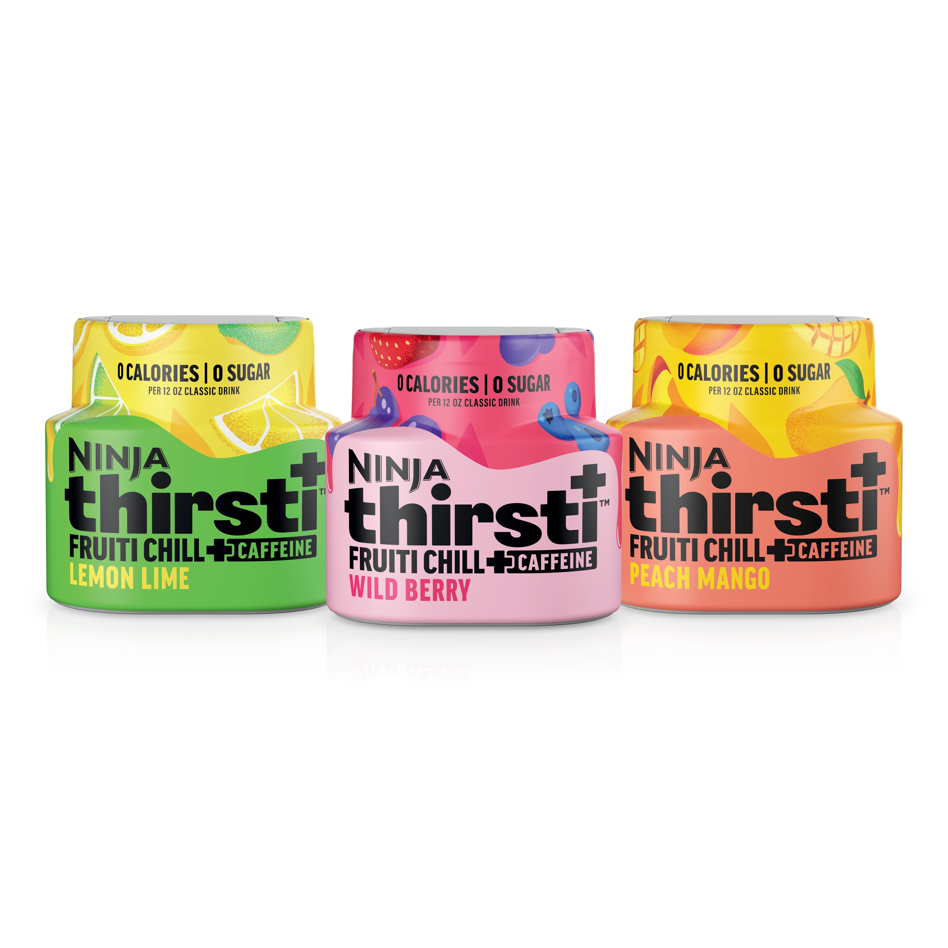 Ninja Thirsti FRUITI CHILL + CAFFEINE Flavored Liquid Water Drops ...