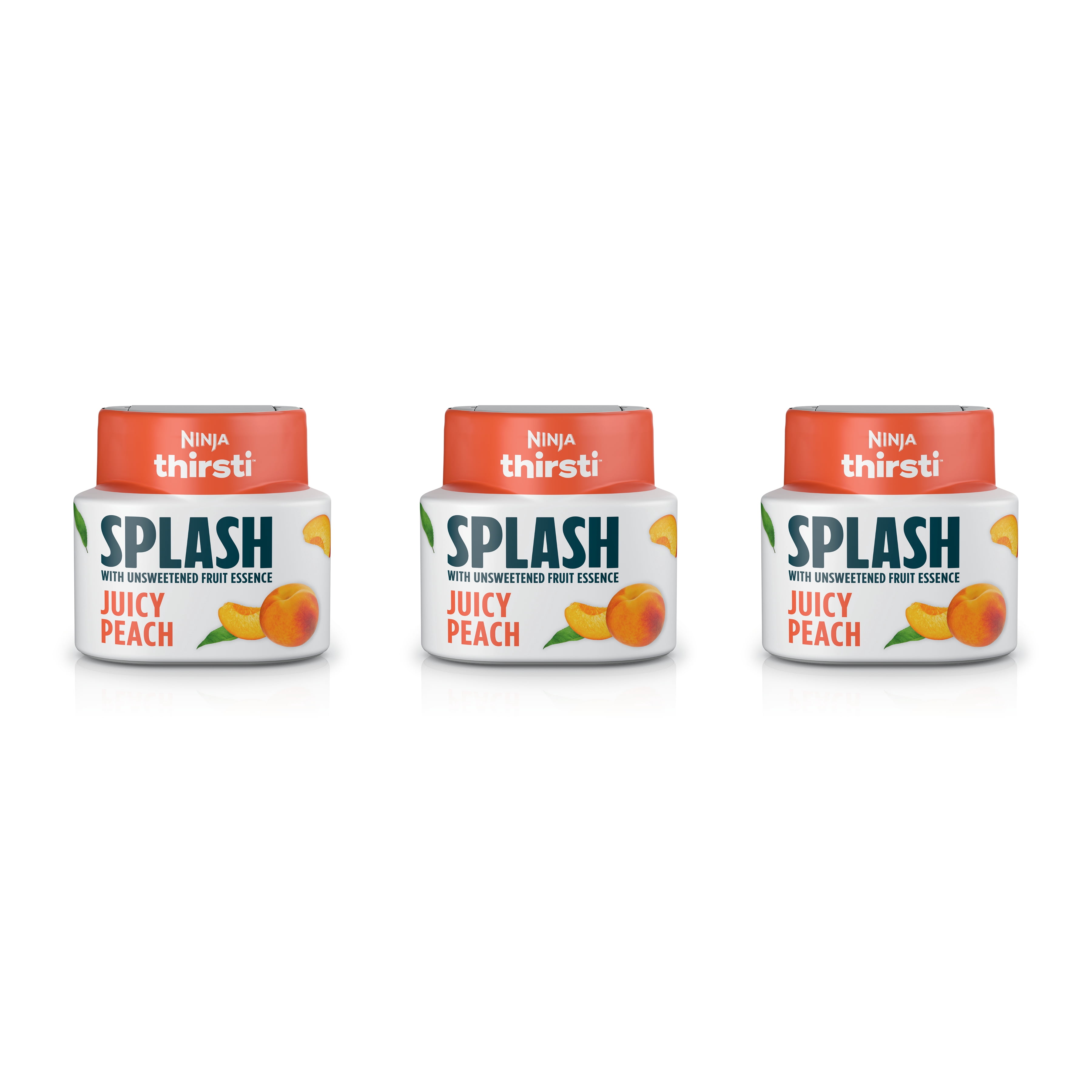 Ninja Thirsti SPLASH Juicy Peach Flavored Liquid Water Drops ...