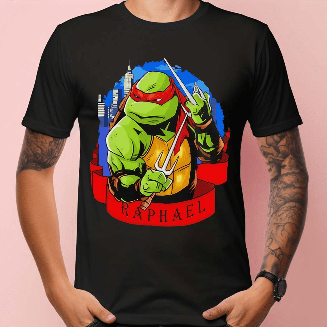 Ninja Turtle Raph Raphael Skyline Shirt - Walmart.com