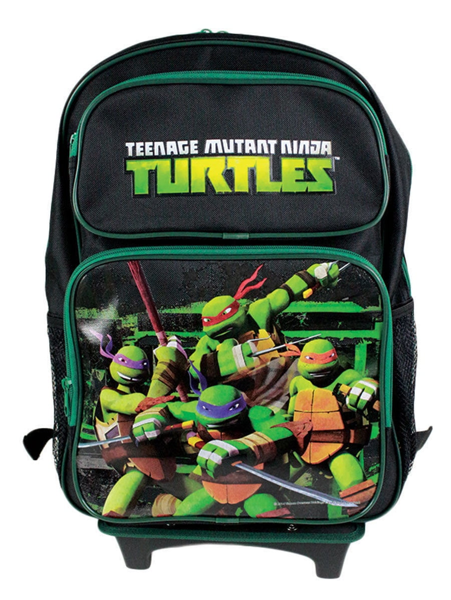 "Ninja Turtles Teenage TMNT 16"" Large School Rolling Backpack Book Bag ...