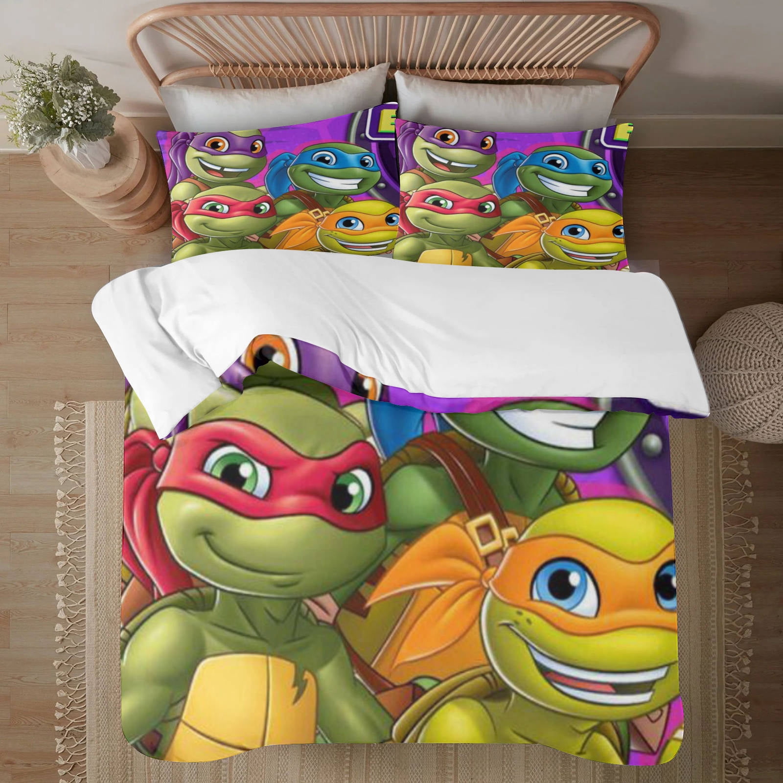 Ninja Turtles 173*218CM Three Piece Bedding Set Ninja Turtles - Walmart.com