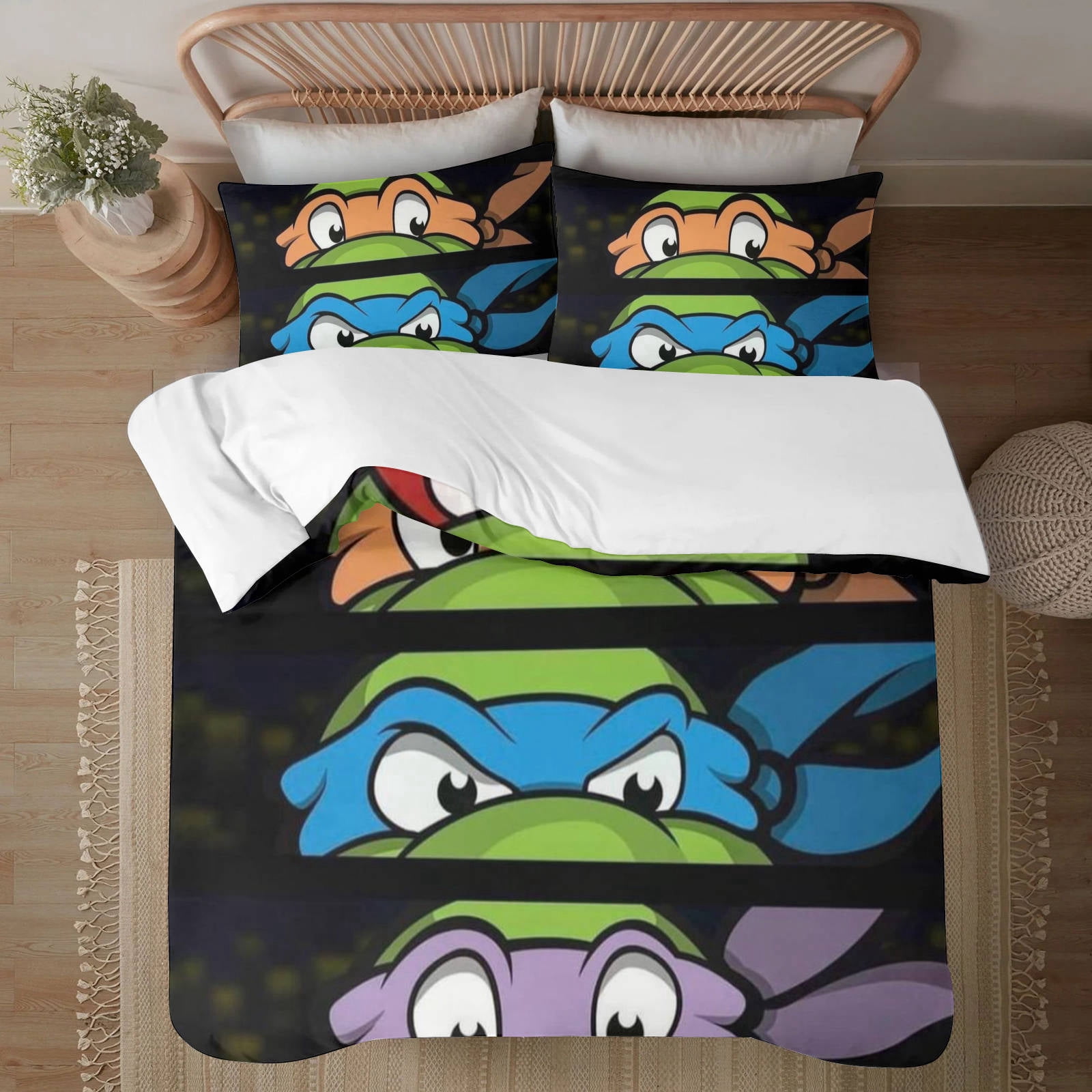 Ninja Turtles 203*228CM Three Piece Bedding Set Ninja Turtles - Walmart.com