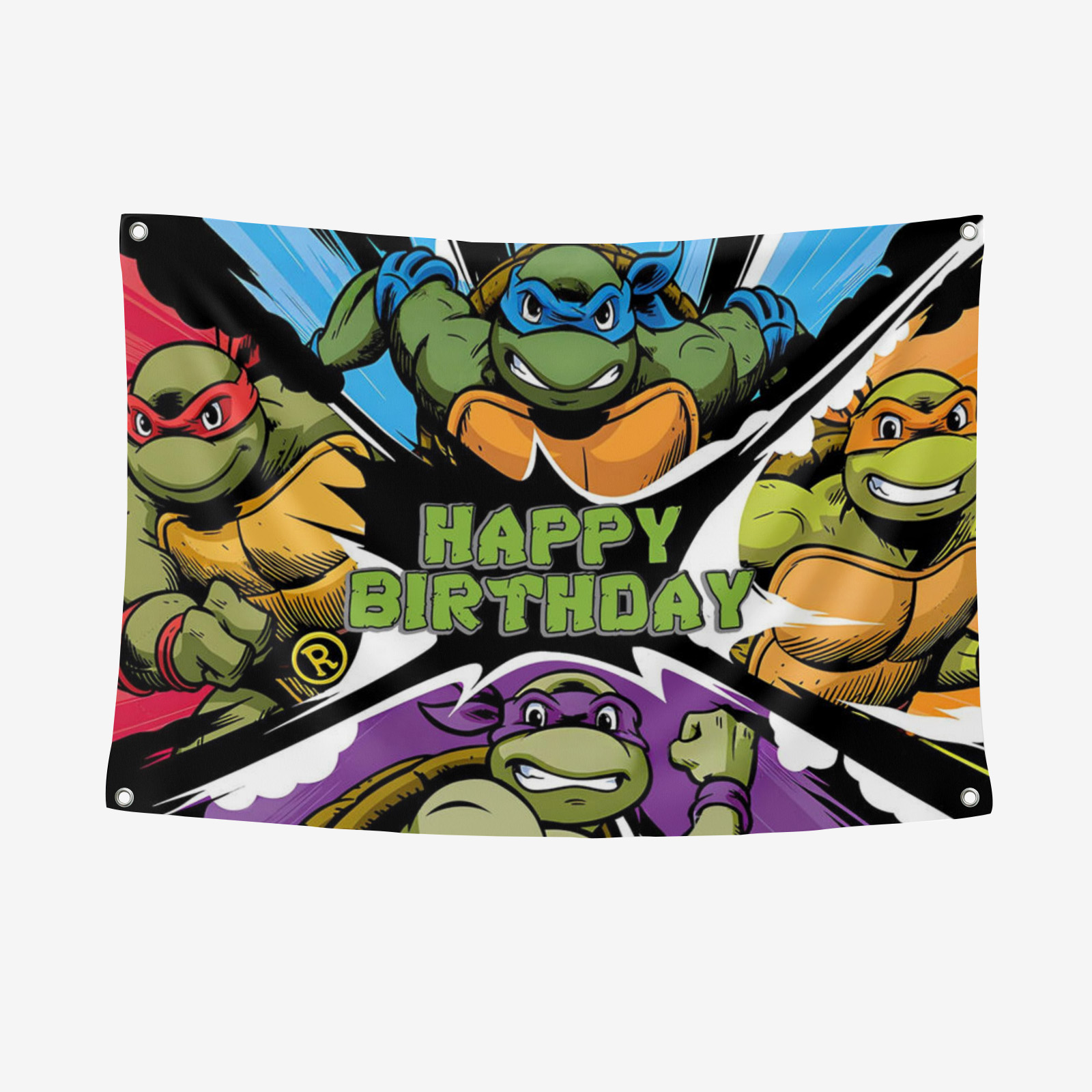 Ninja Turtles 3.28*4.92FT/100*150CM Banner Background Backdrop ...