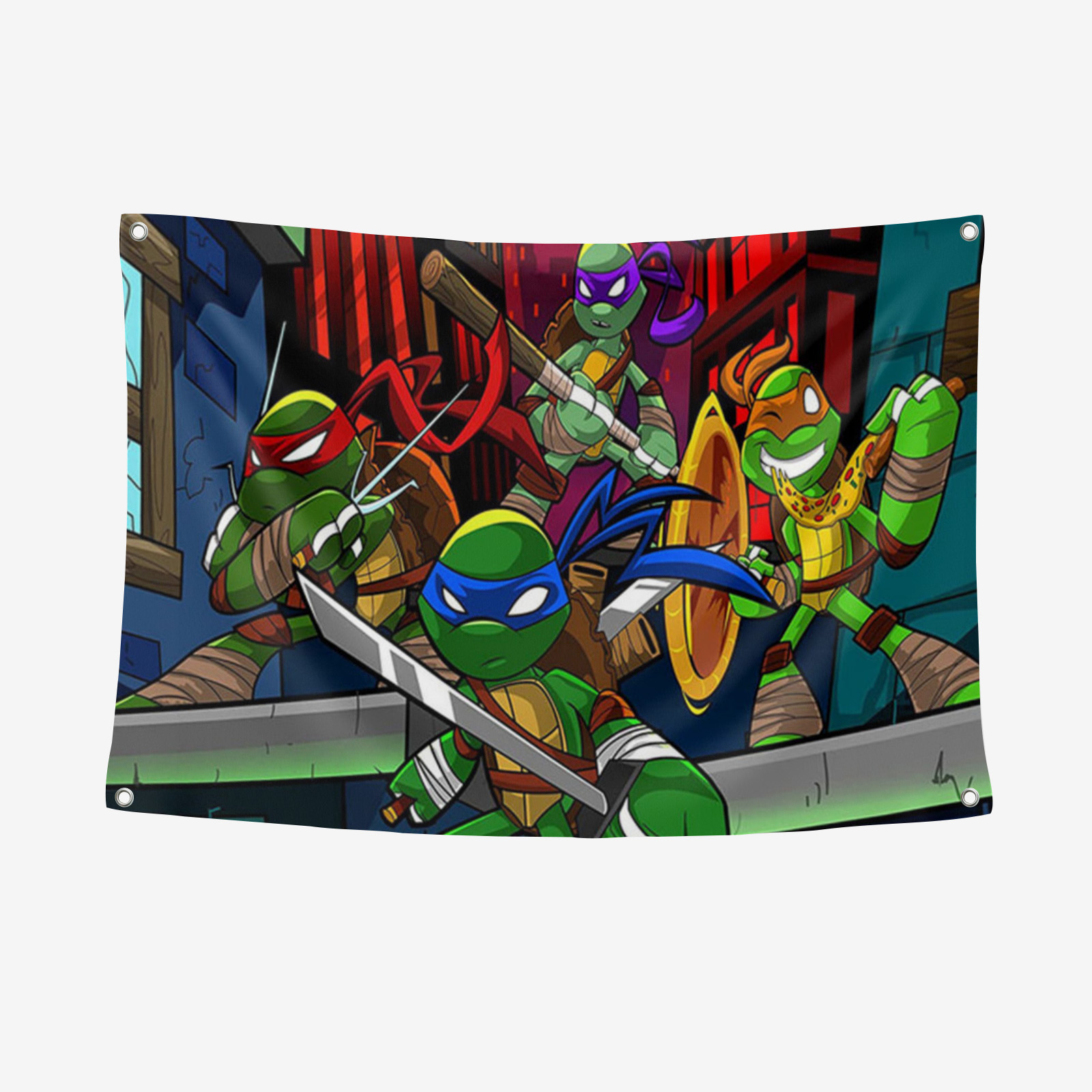 Ninja Turtles 31.5*47.2IN/80*120CM Banner Background Backdrop - Walmart.com