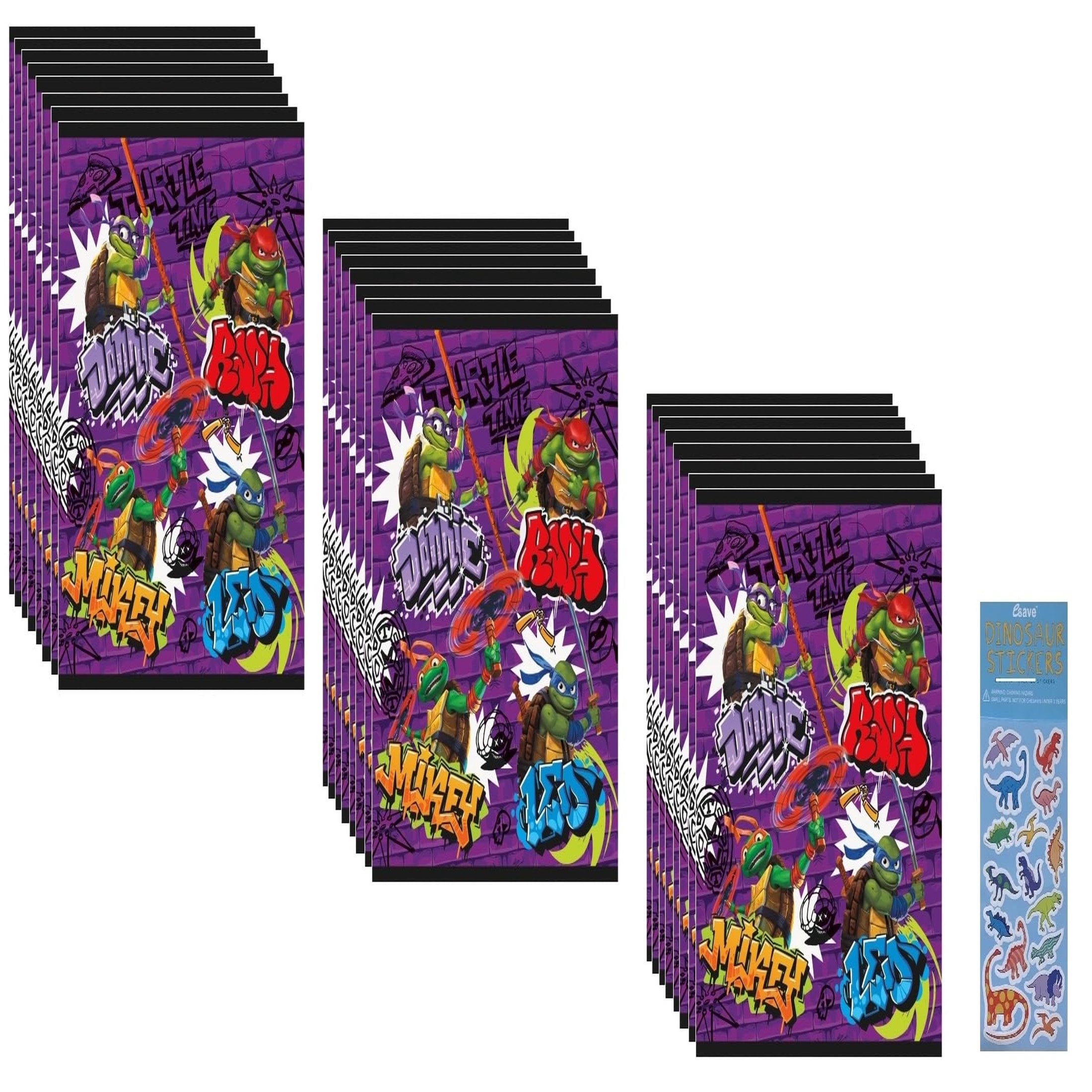 Ninja Turtles Birthday Party Pack - 24 Loot Bags & Supplies - Walmart.com