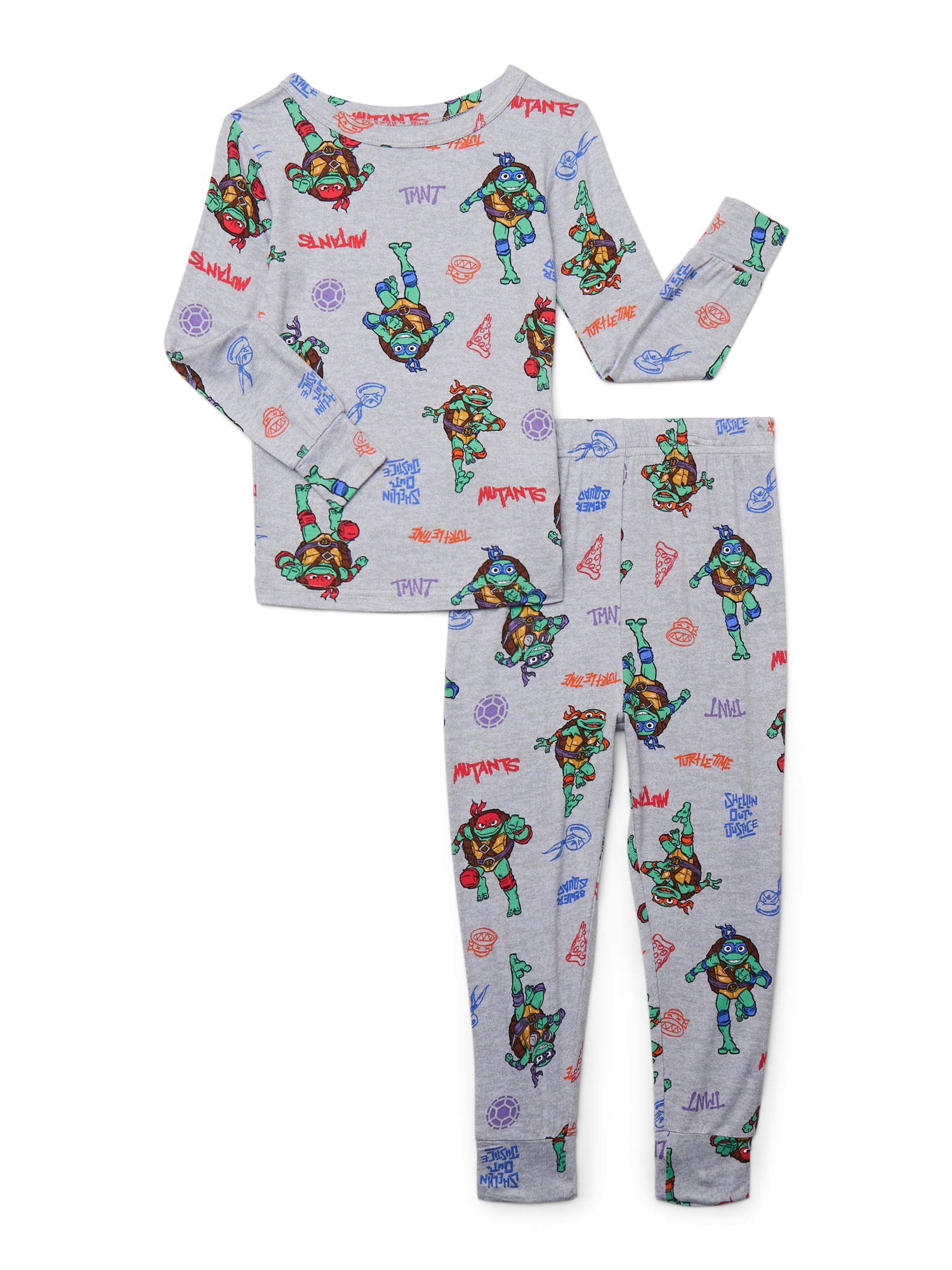 Teenage Mutant Ninja Turtles Boys Top and Pants Pajama Set, 2-Piece ...