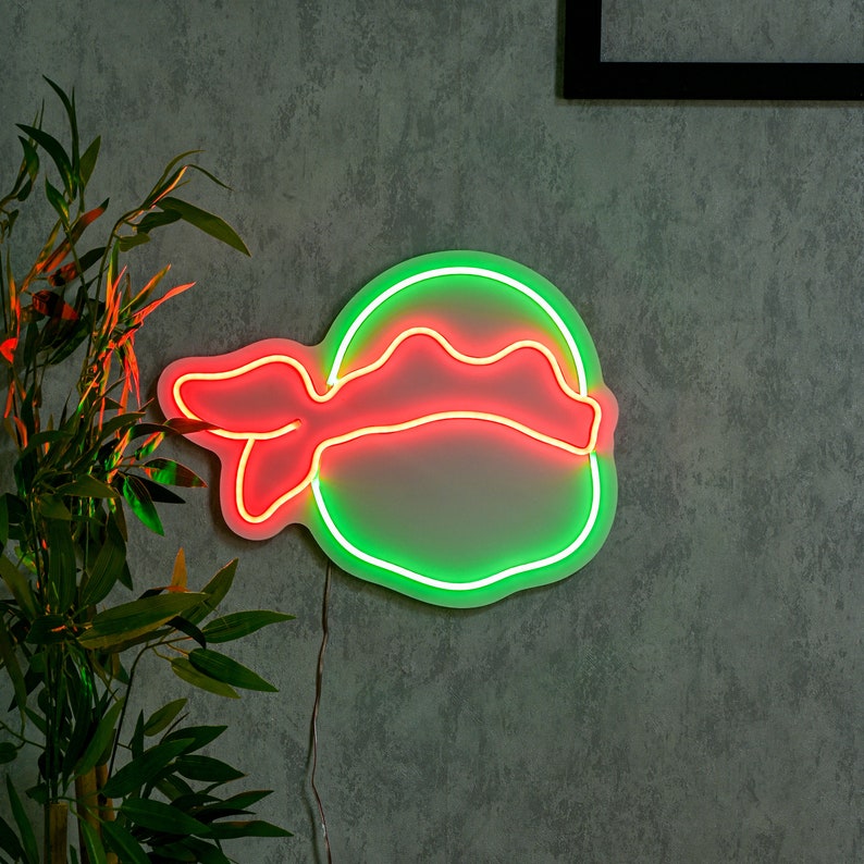 Turtles Neon Sign, Ninja Led Light Turtle Neon Wall Decor for Gaming ...