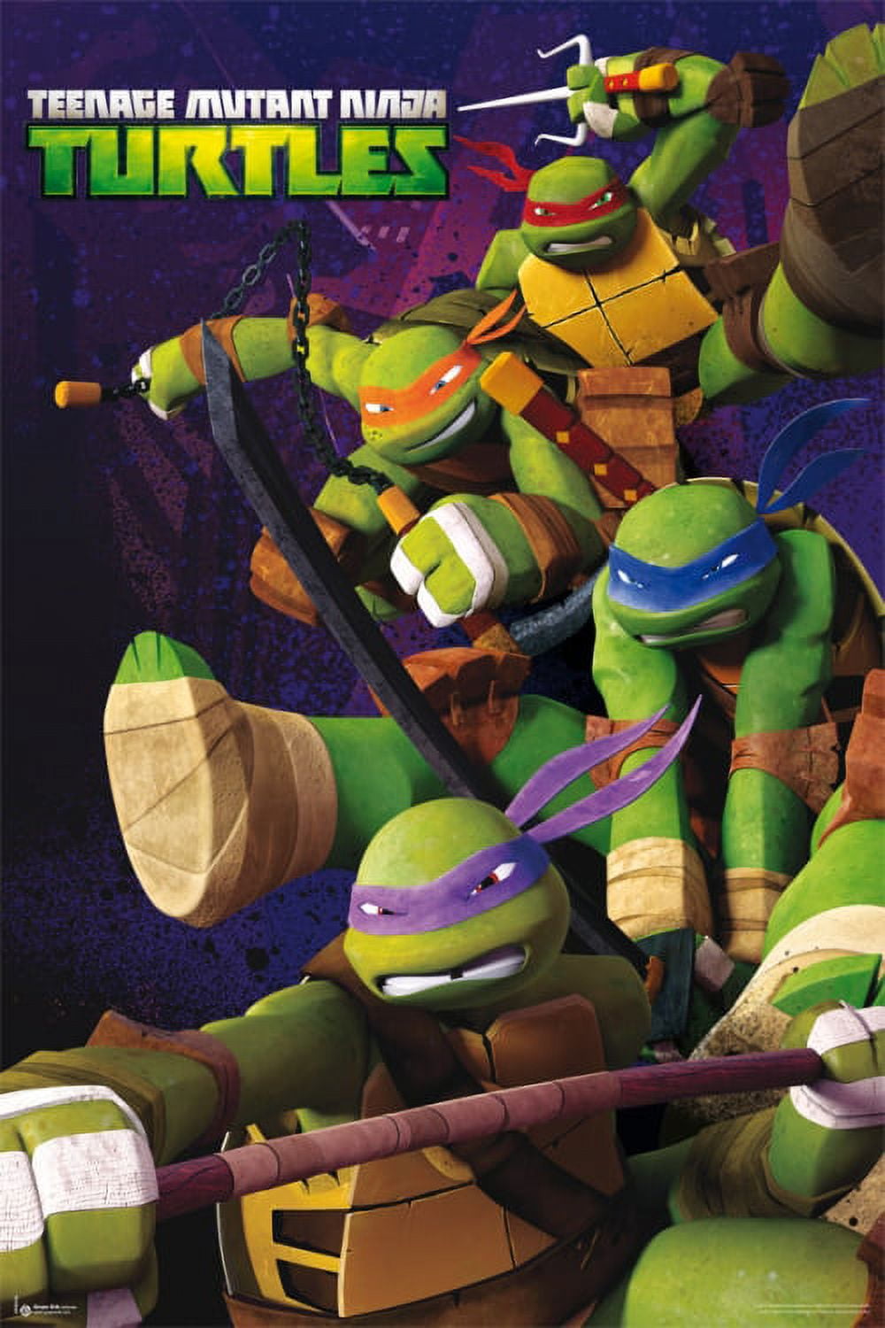 Ninja Turtles Poster (24 x 36) - Walmart.com