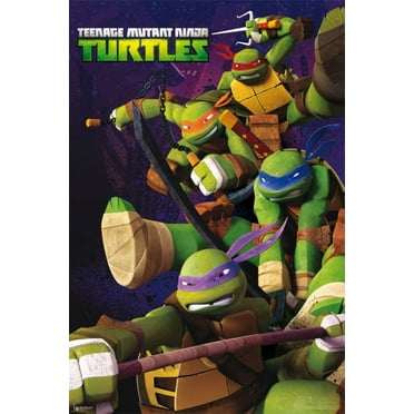 Teenage Mutant Ninja Turtles Retro Poster (36 X 12) - Walmart.com