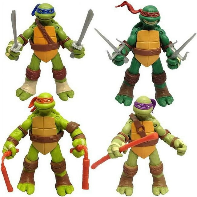 Ninja Turtles Toys & Ninja Action Figures - Pack of 4 - Walmart.com