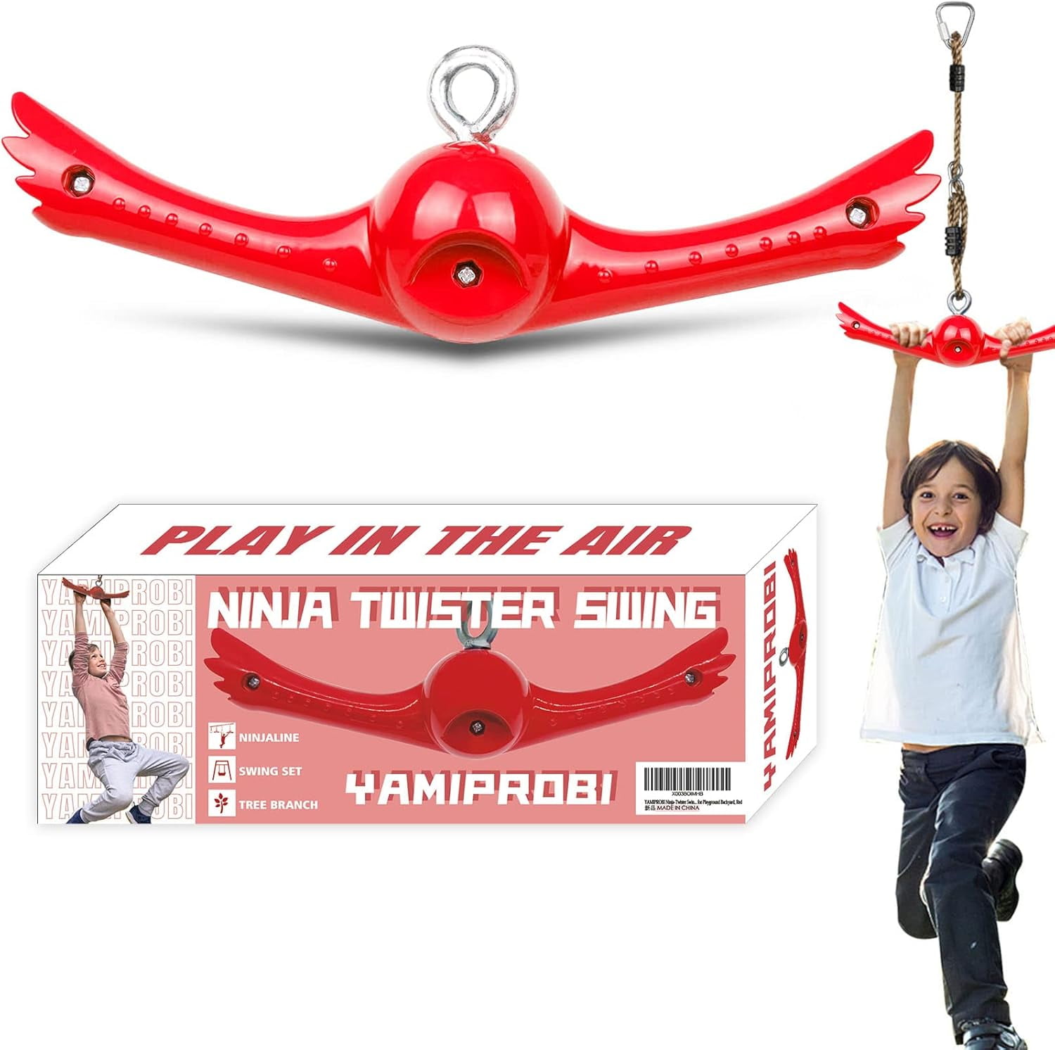 Ninja-Twister Swing Spins Set: Slackline Attachments - 360° Handle ...