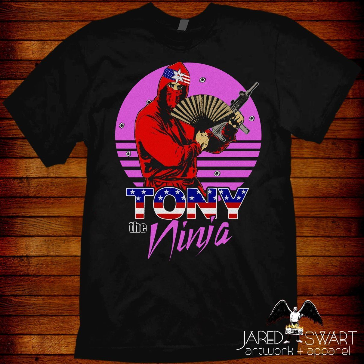 Ninja VHS Cult Classic Tee, 80s Martial Arts Warrior Shirt - Walmart.com