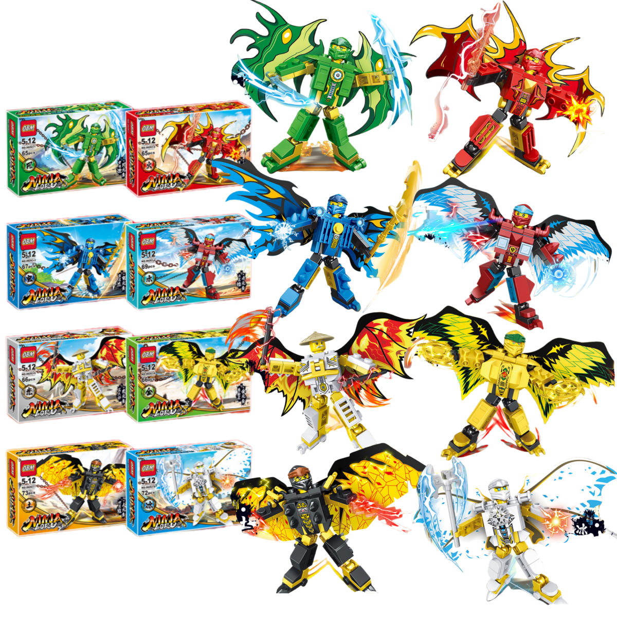 Ninja War Machine Lloyd War Armor Mech Mini Model Action Figure ...