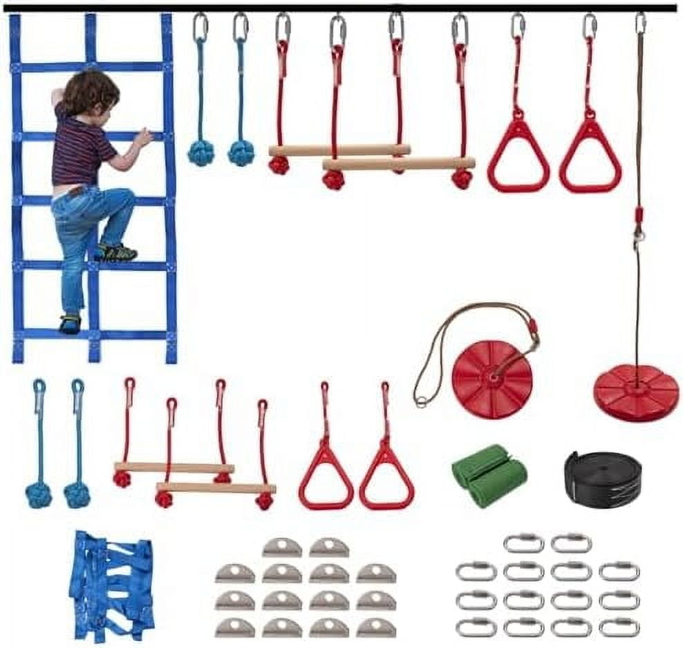 Ninja Warrior Obstacle Course for Kids, 8 Obstacles Kids Outdoor ...