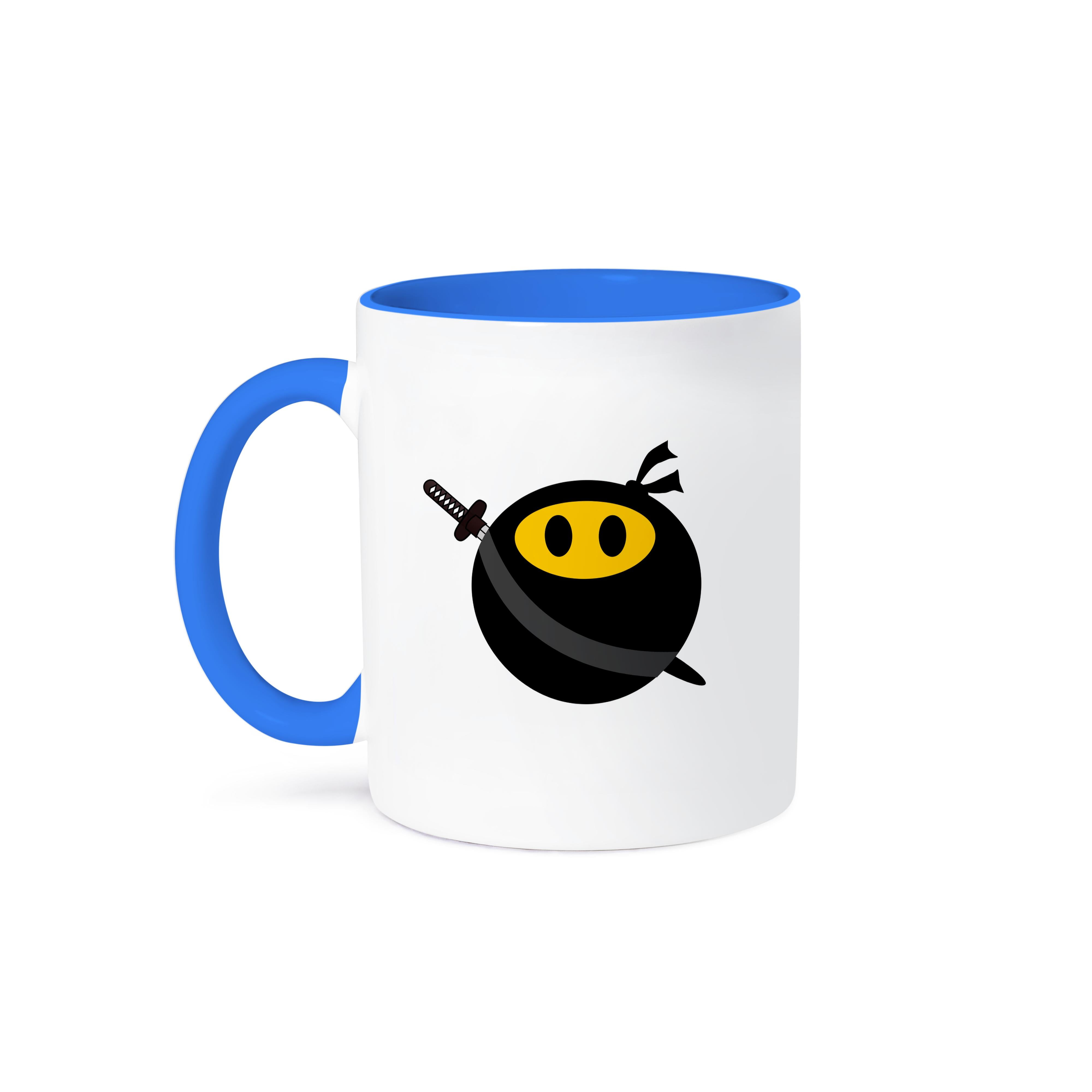 3dRose, Ninja smiling face - funny black masked yellow happy face ...