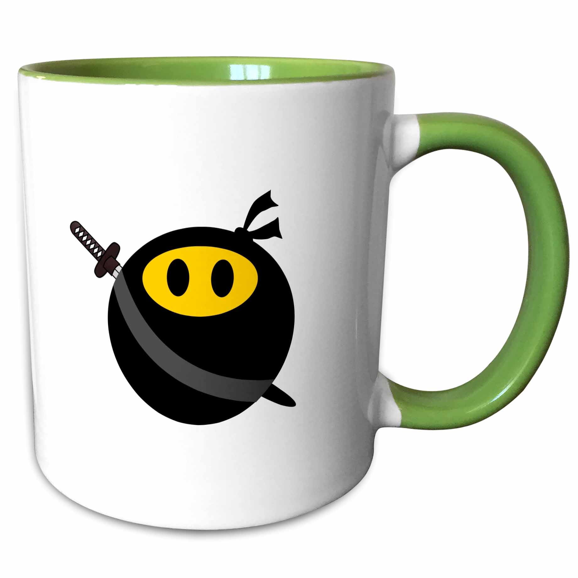 Ninja smiling face - funny black masked yellow happy face - cute spy ...